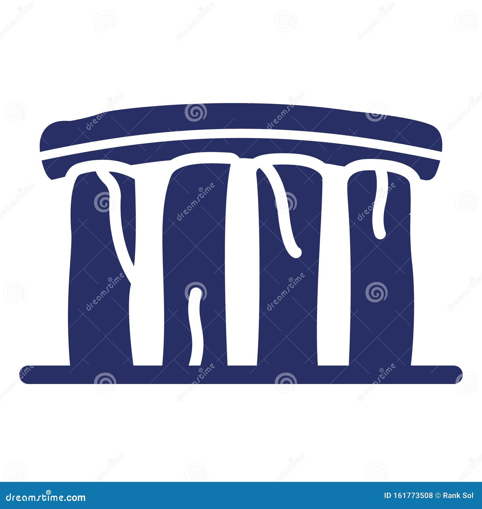 Prehistoric Monument, Standing Stones Isolated Vector Icon Which Can Be ...