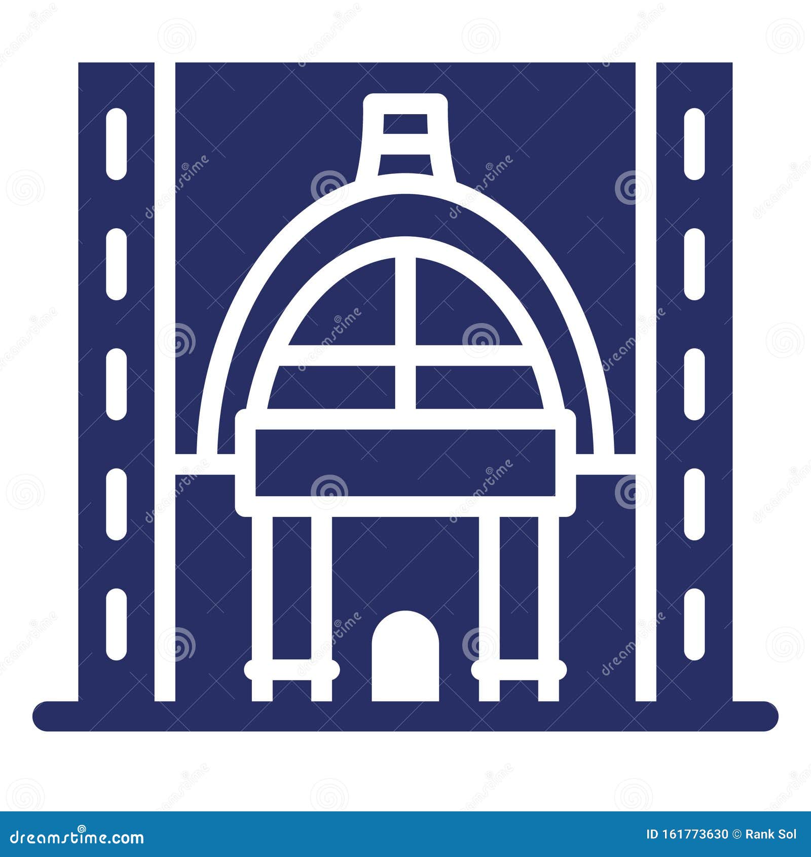 Ajanta Caves, Chaitya Hall Isolated Vector Icon Which Can Be Easily ...