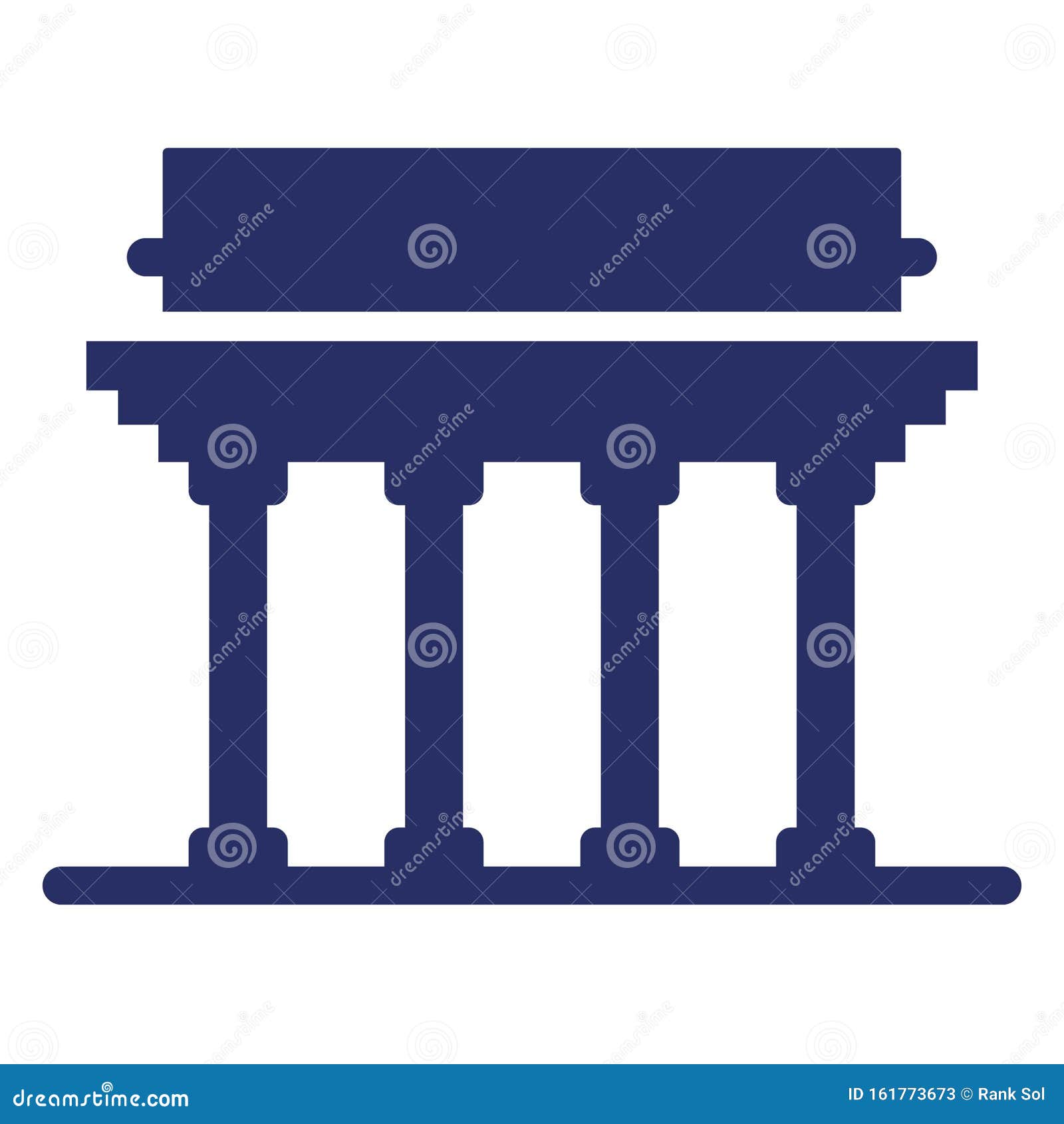 Academic, Educational Building Isolated Vector Icon Which Can Be Easily ...