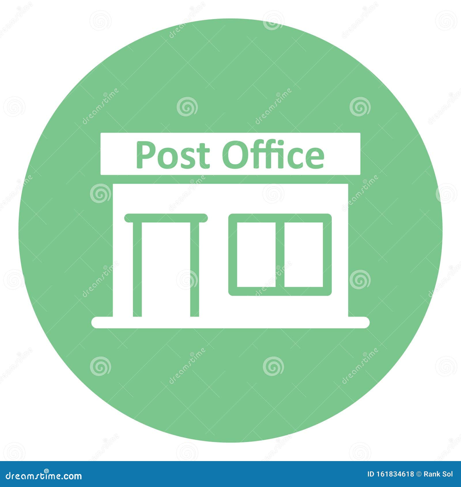 Post Office, Postal Building Isolated Vector Icon Which Can Be Easily ...