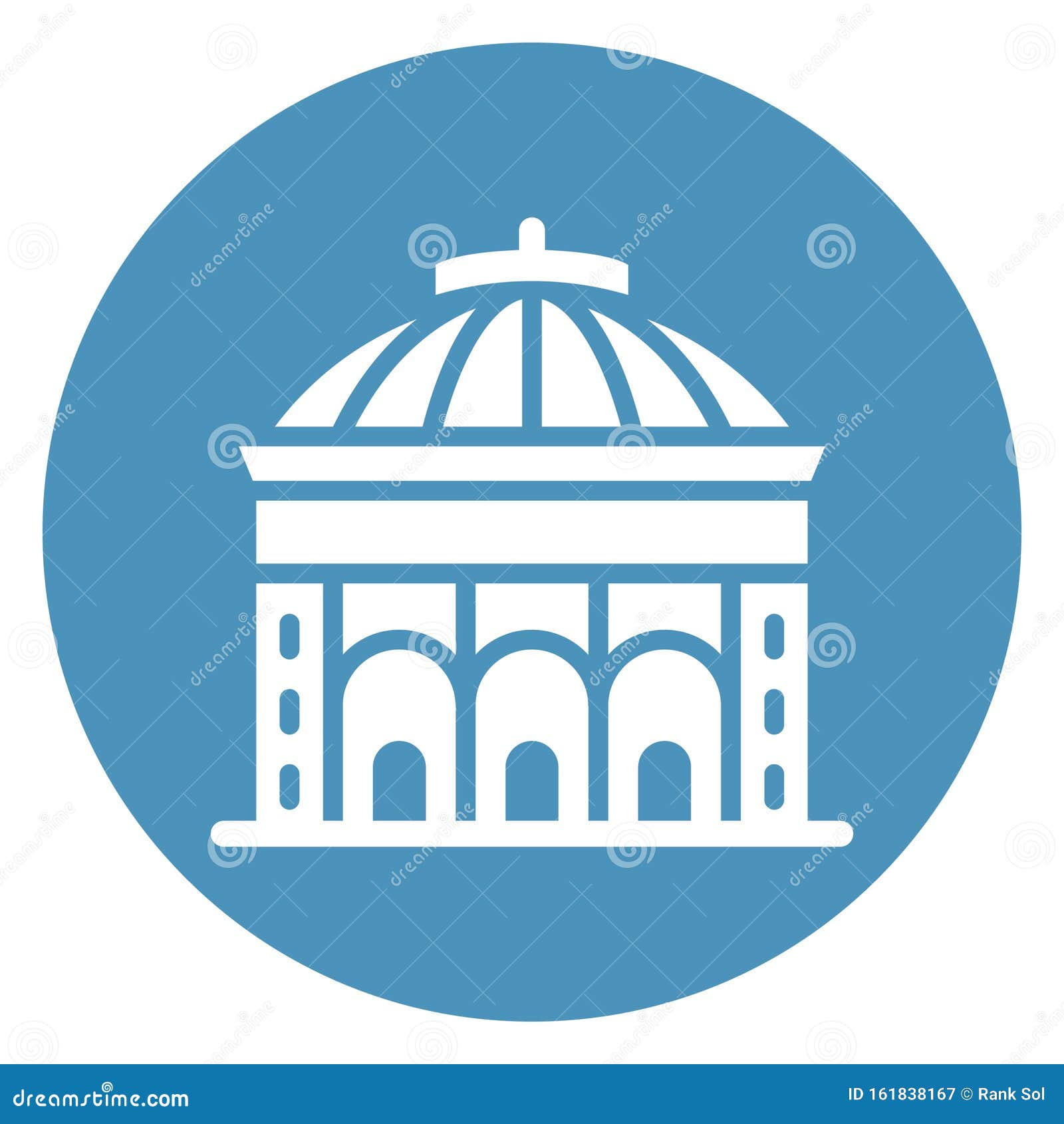 Academic, Educational Building Isolated Vector Icon Which Can Be Easily ...