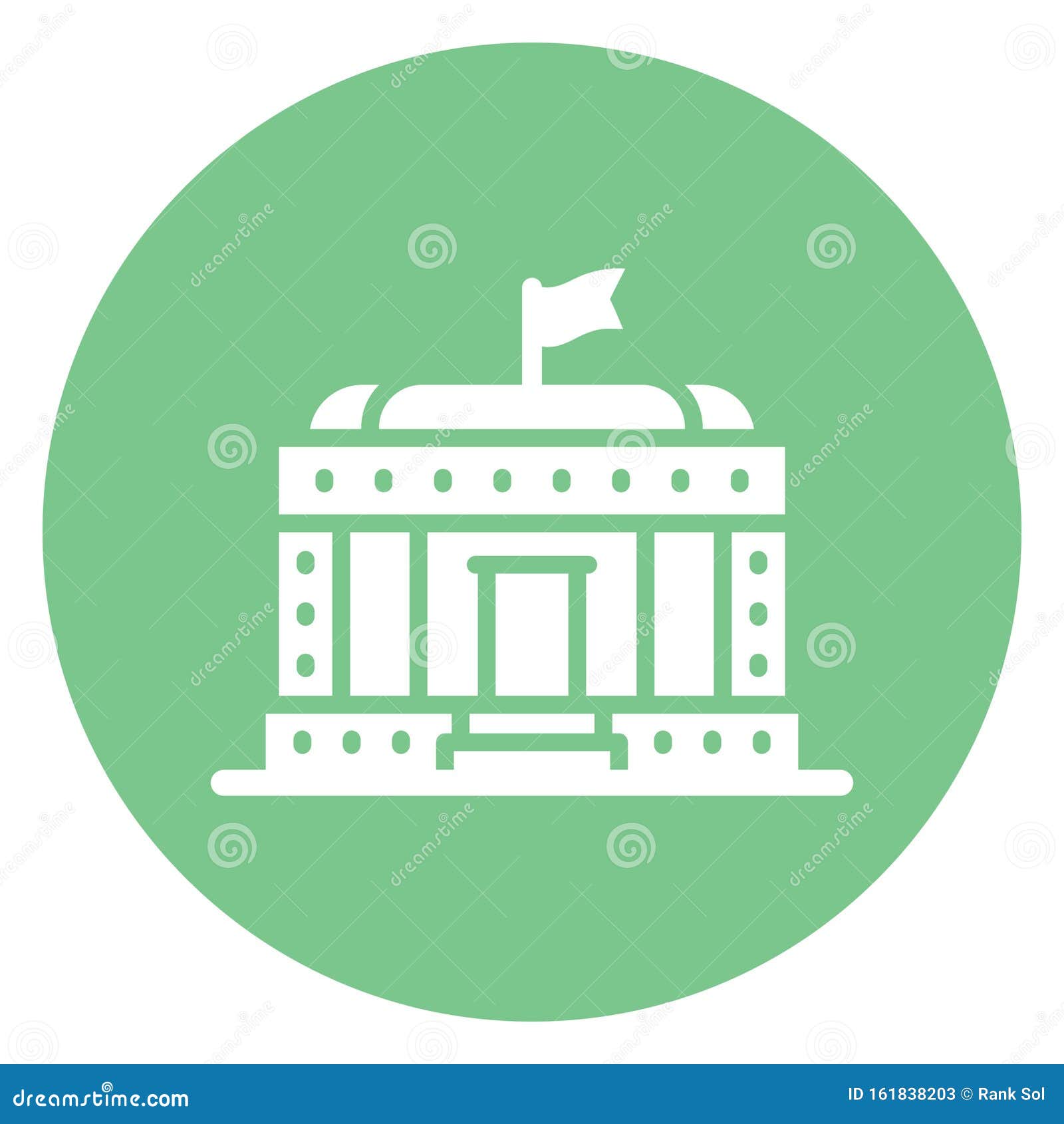 Academic, Educational Building Isolated Vector Icon Which Can Be Easily ...