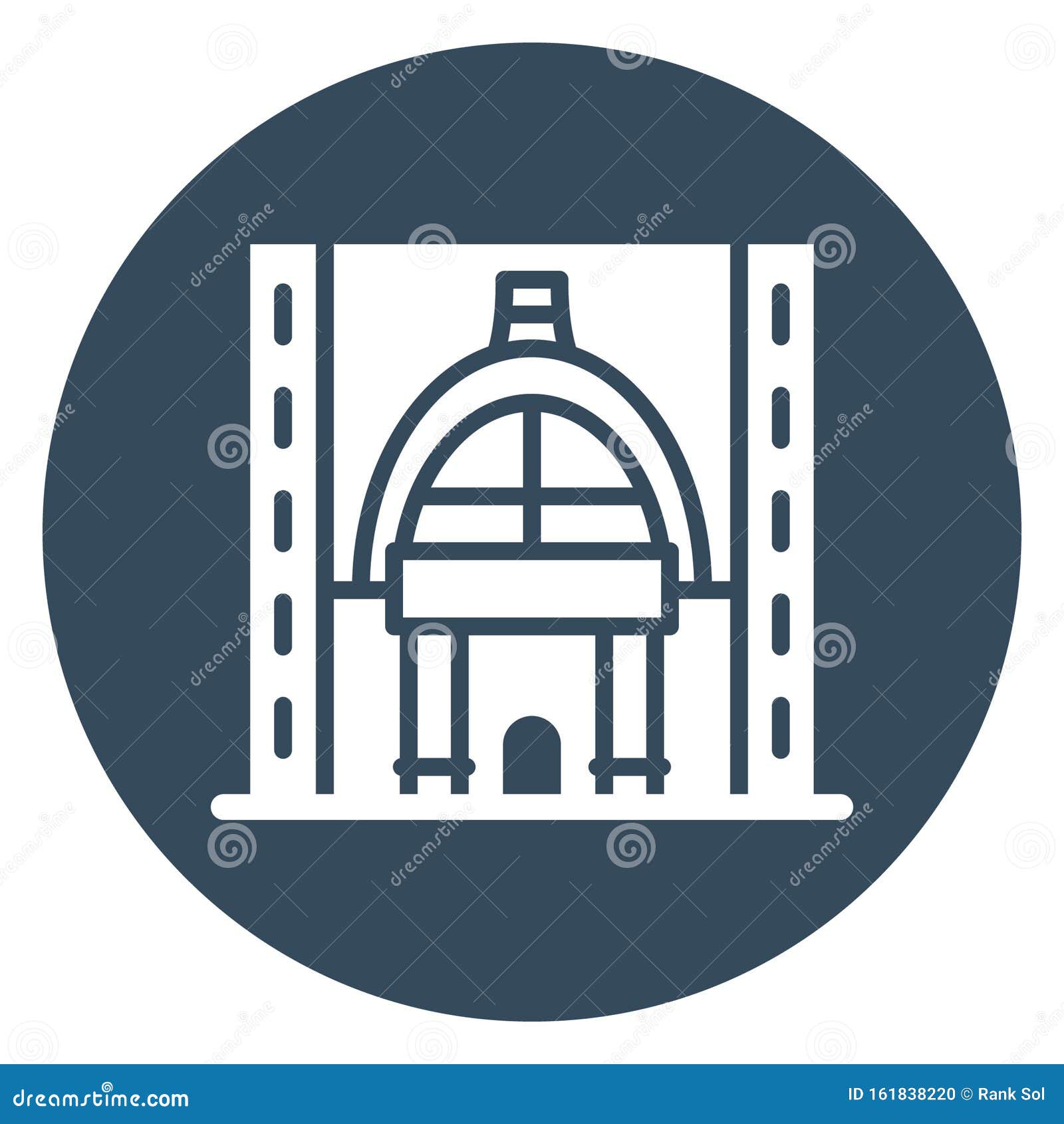 Ajanta Caves, Chaitya Hall Isolated Vector Icon Which Can Be Easily ...