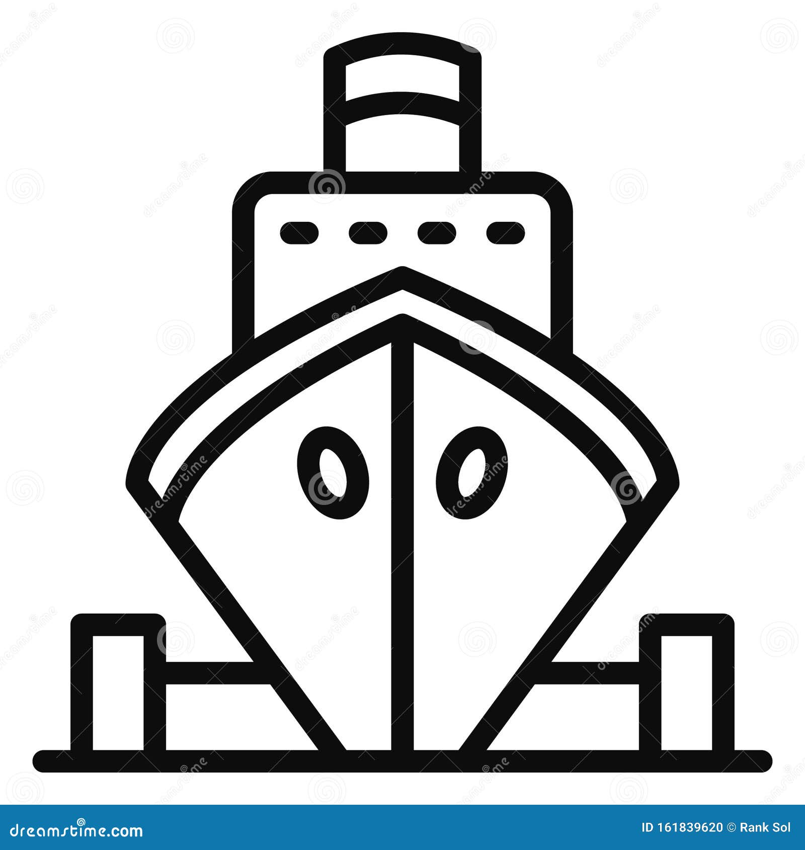 Boatyard, Dockyard Isolated Vector Icon Which Can Be Easily Modified or ...