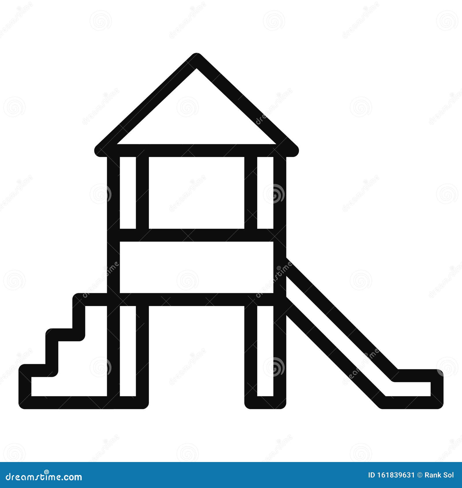 Kindergarten, Play Area Isolated Vector Icon Which Can Be Easily ...