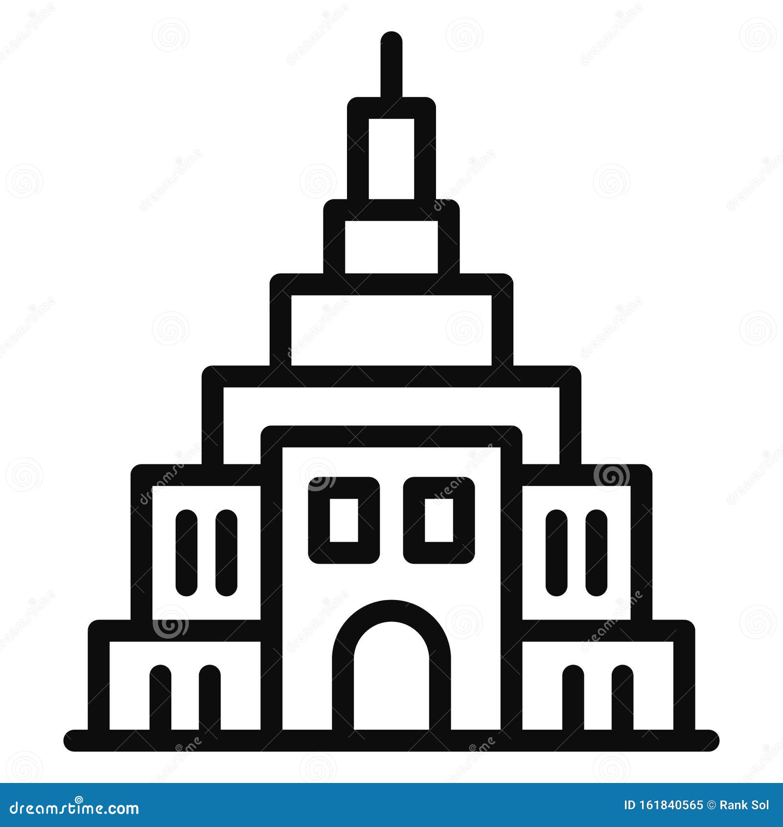 Heritage Building, Historic Building Isolated Vector Icon Which Can Be ...