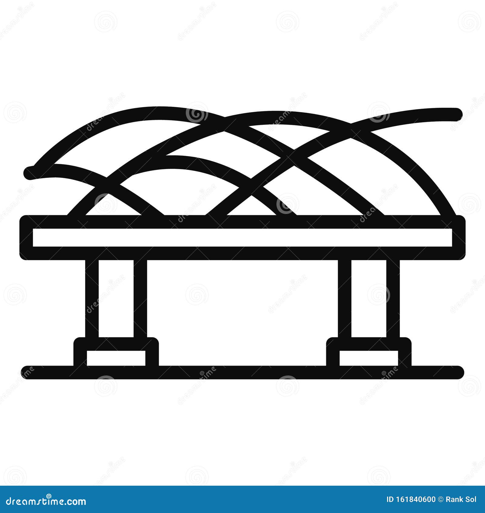 Double Helix Bridge, Helix Bridge Isolated Vector Icon Which Can Be ...