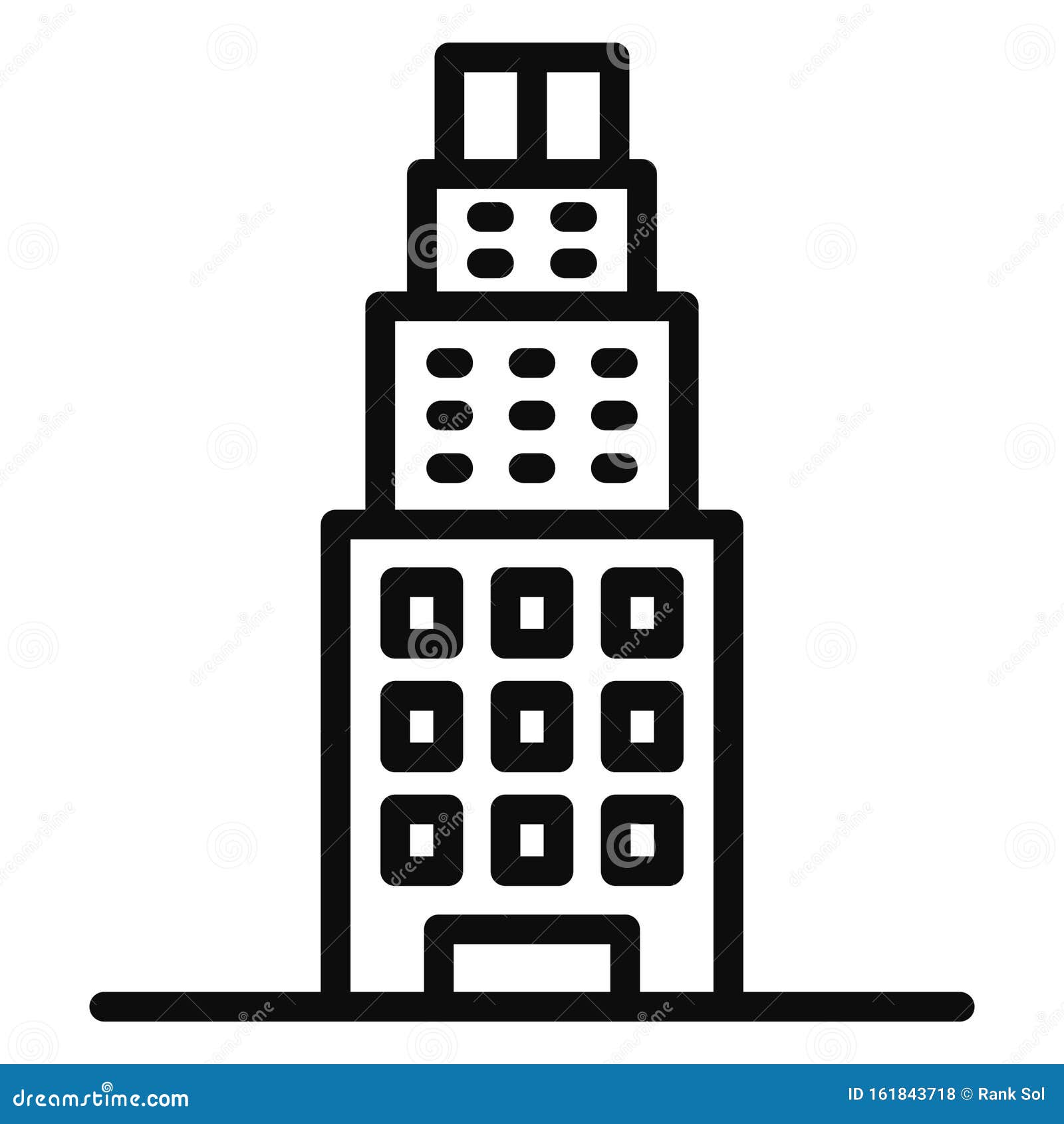 Cityscape, Hong Kong Landmark Isolated Vector Icon Which Can Be Easily ...