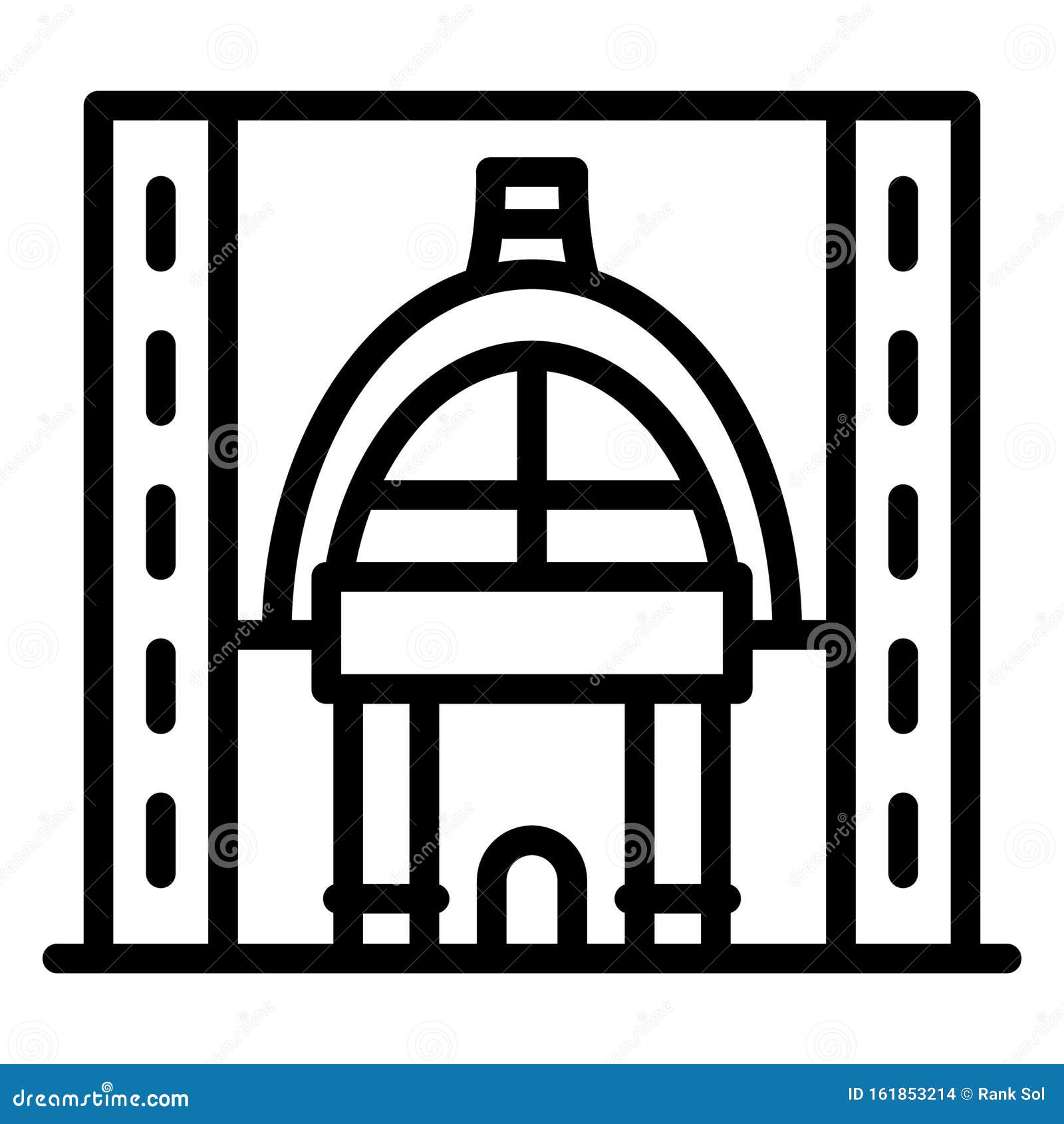 Ajanta Caves, Chaitya Hall Isolated Vector Icon Which Can Be Easily ...