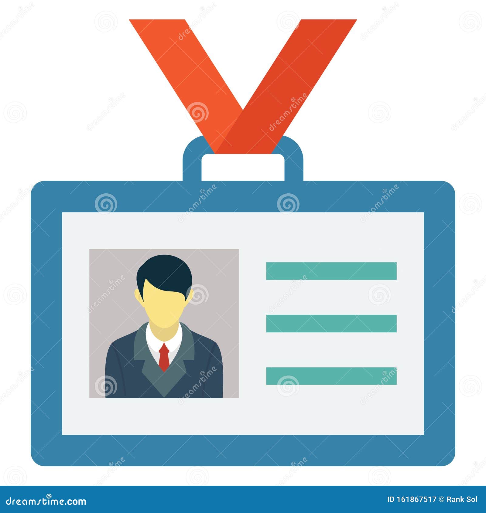 ID Card Color Vector Icon Which Can Easily Modify or Edit Stock Vector ...
