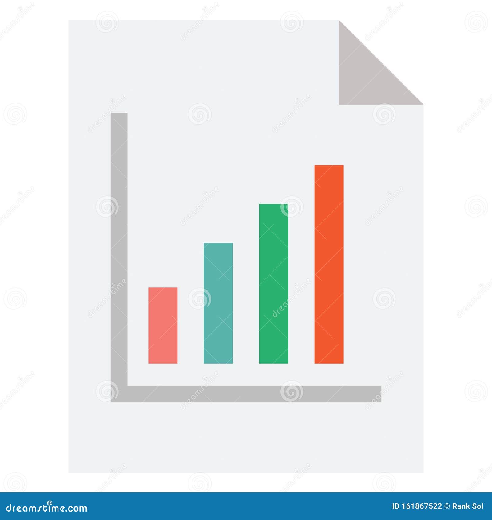 Graph Report Color Vector Icon Which Can Easily Modify or Edit Stock ...