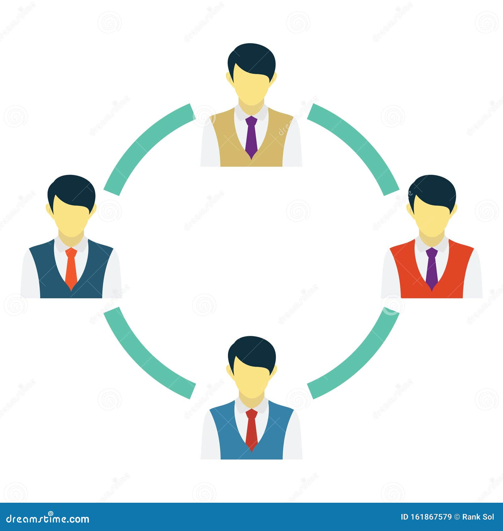 Team Color Vector Icon Which Can Easily Modify or Edit Stock Vector ...