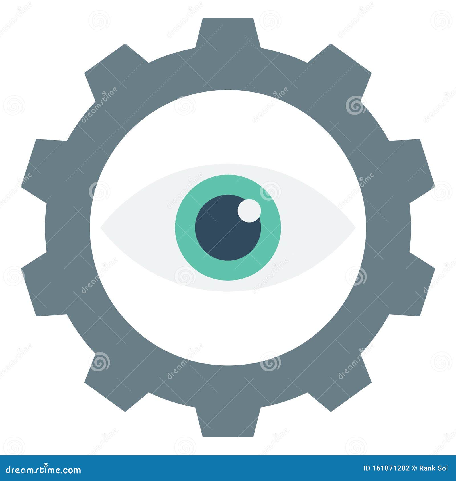 Cog Color Vector Icon Which Can Easily Modify or Edit Stock Vector ...