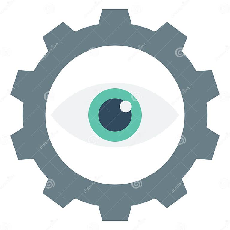 Cog Color Vector Icon Which Can Easily Modify or Edit Stock Vector ...