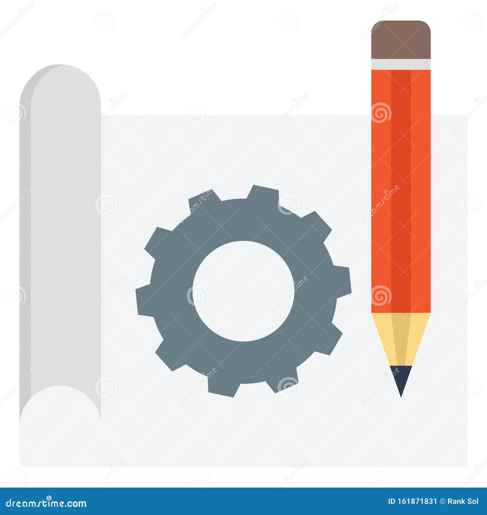 Drafting Color Vector Icon Which Can Easily Modify or Edit Stock Vector ...