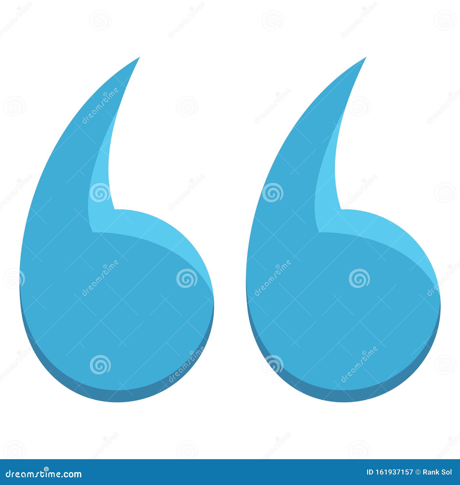 Two Color Quotation Mark Inside A Circle Vector Icon From General ...