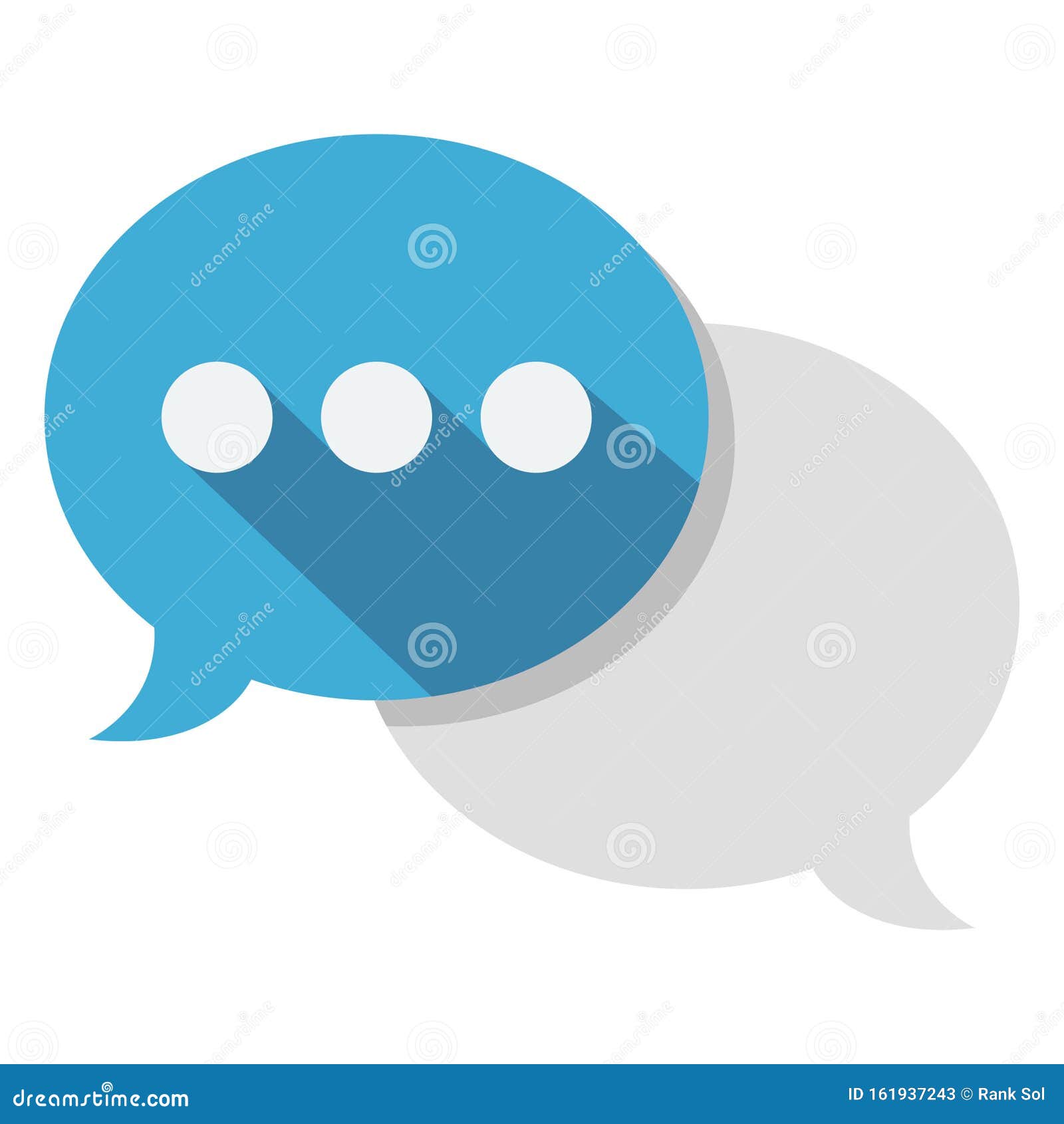 Chat Bubble Color Isolated Vector Icon that Can Easily Modify or Edit ...