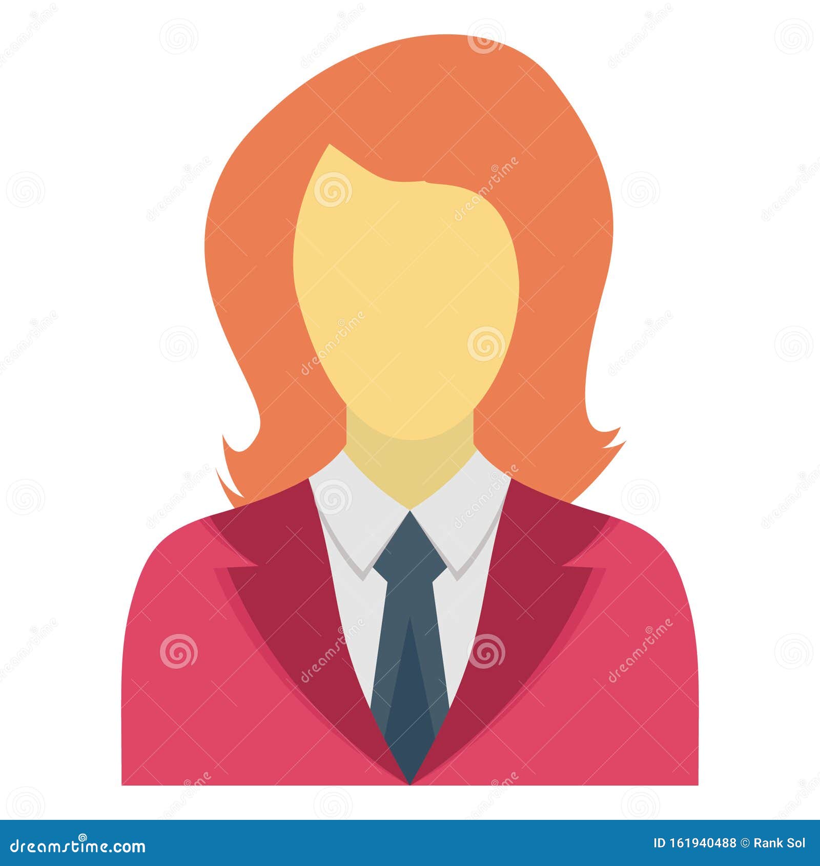 Business Woman Color Isolated Vector Icon that Can Easily Modify or ...