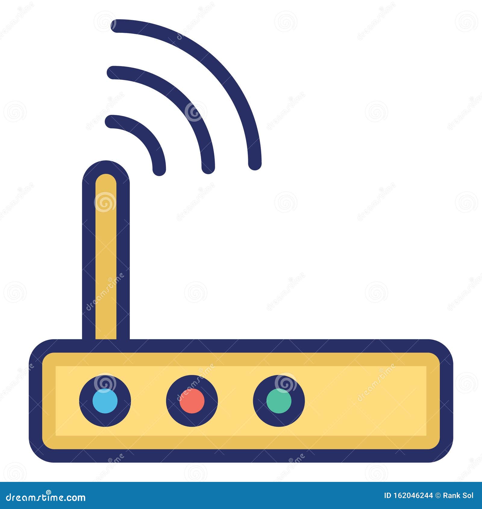 Internet Device Isolated Vector Icon Easily Edit or Modify Stock Vector ...