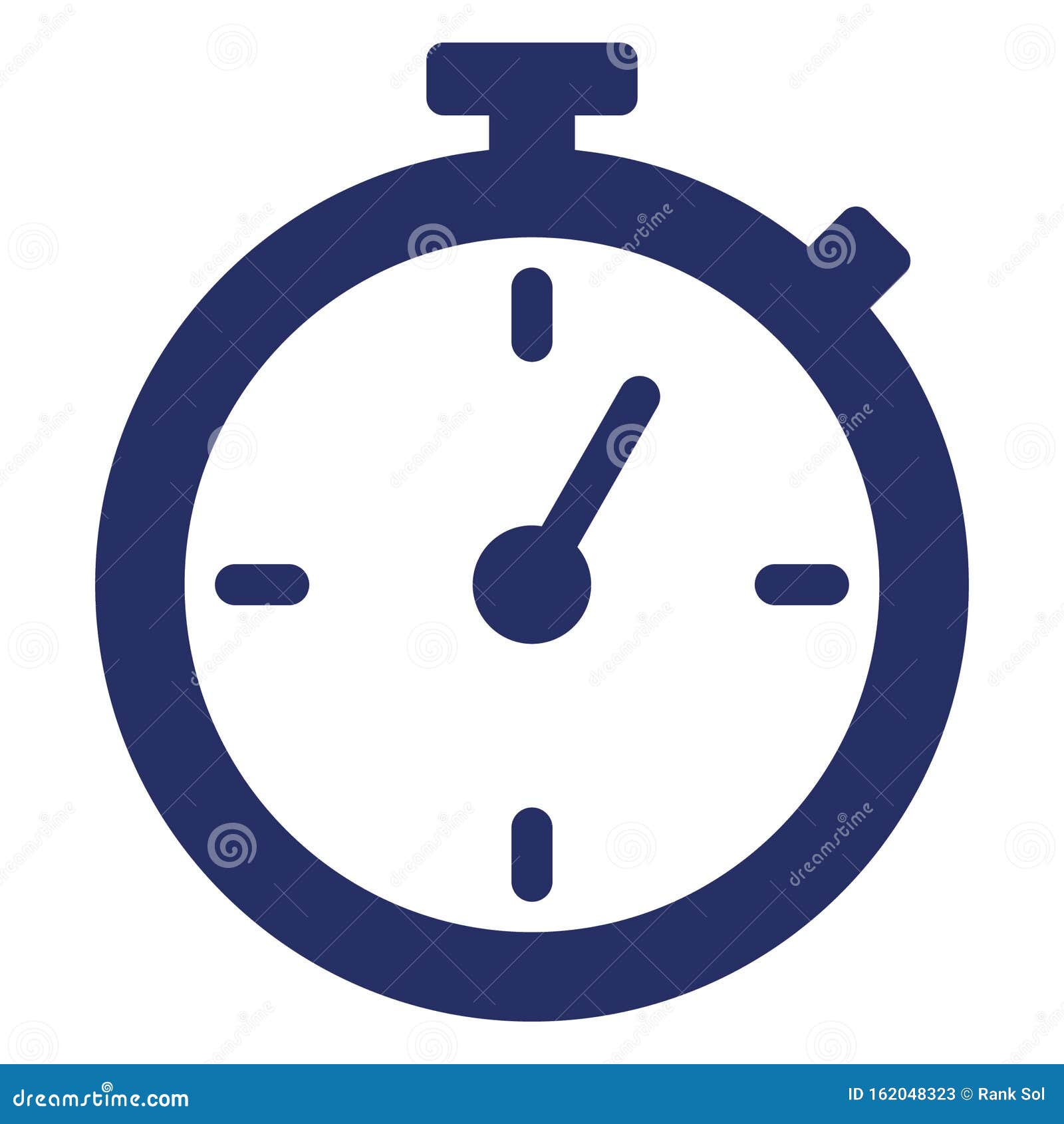 Clock Isolated Vector Icon Easily Edit or Modify Stock Vector ...