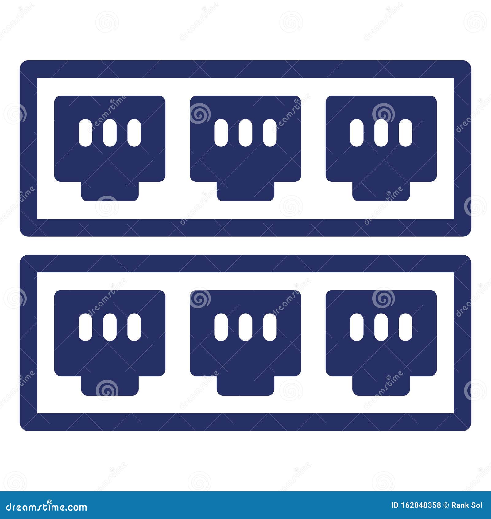 Cable Connector Isolated Vector Icon Easily Edit or Modify Stock Vector ...