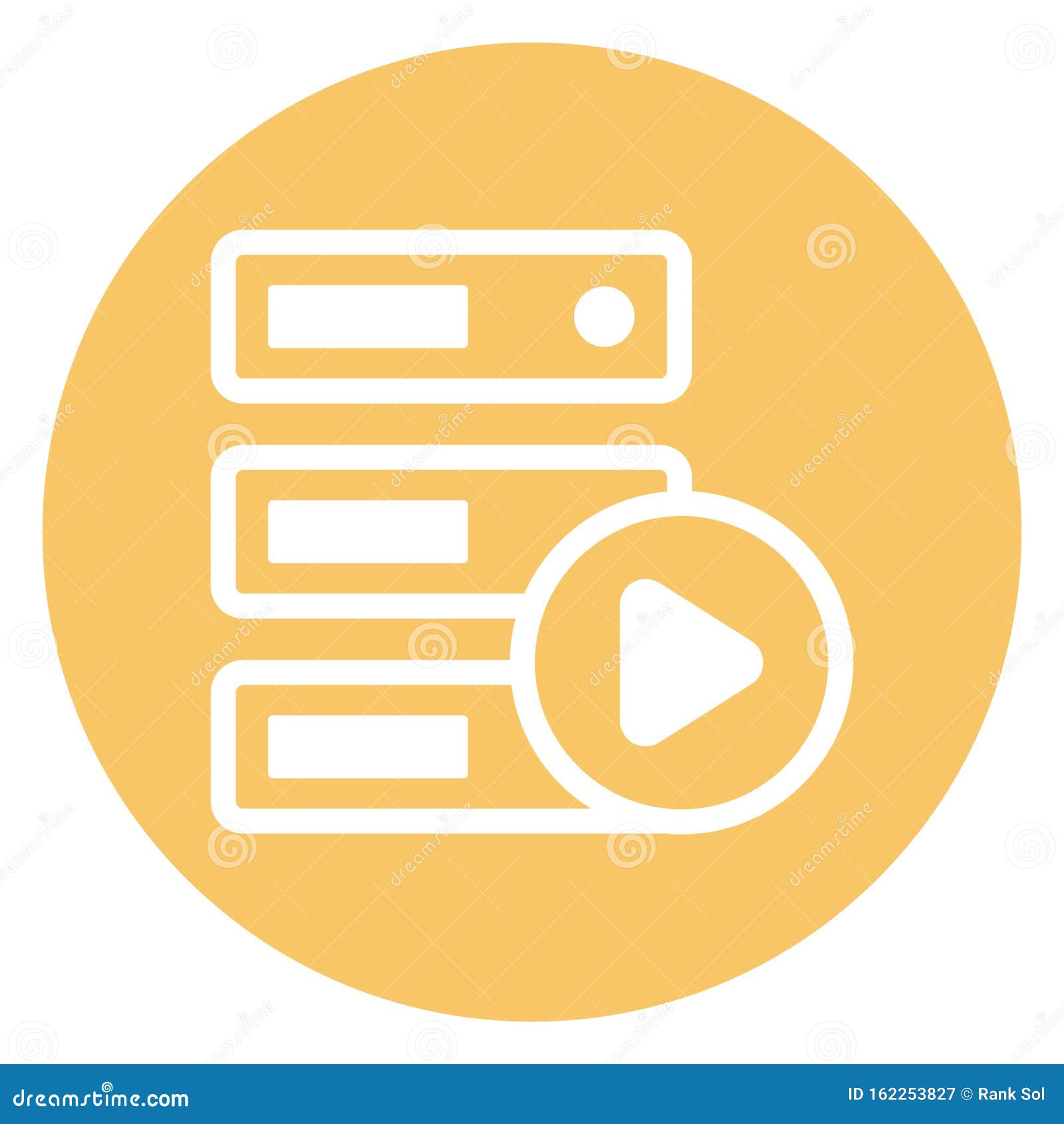 Data Storage Isolated Vector Icon Easily Edit or Modify Stock ...