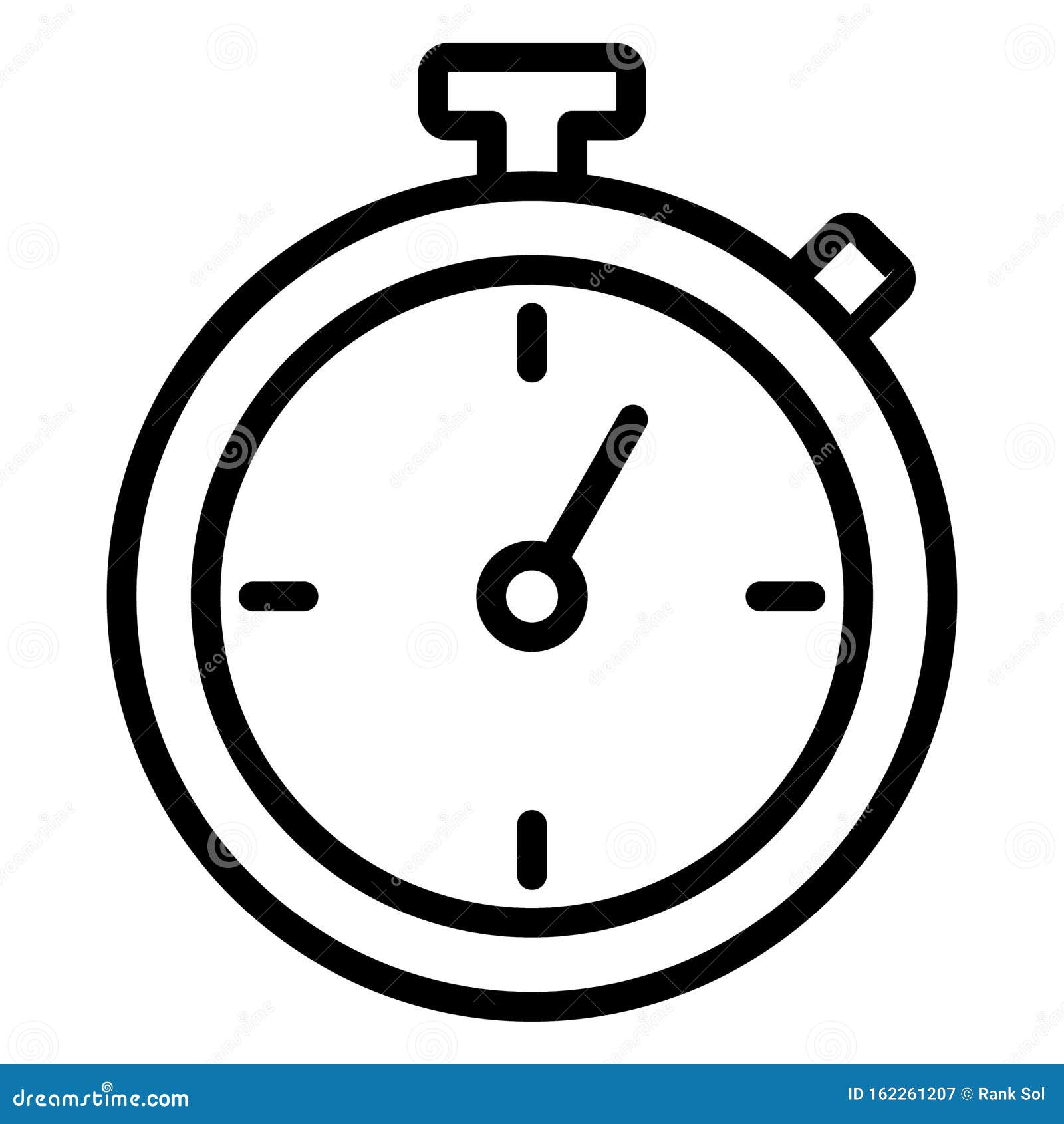 Clock Isolated Vector Icon Easily Edit or Modify Stock Vector ...