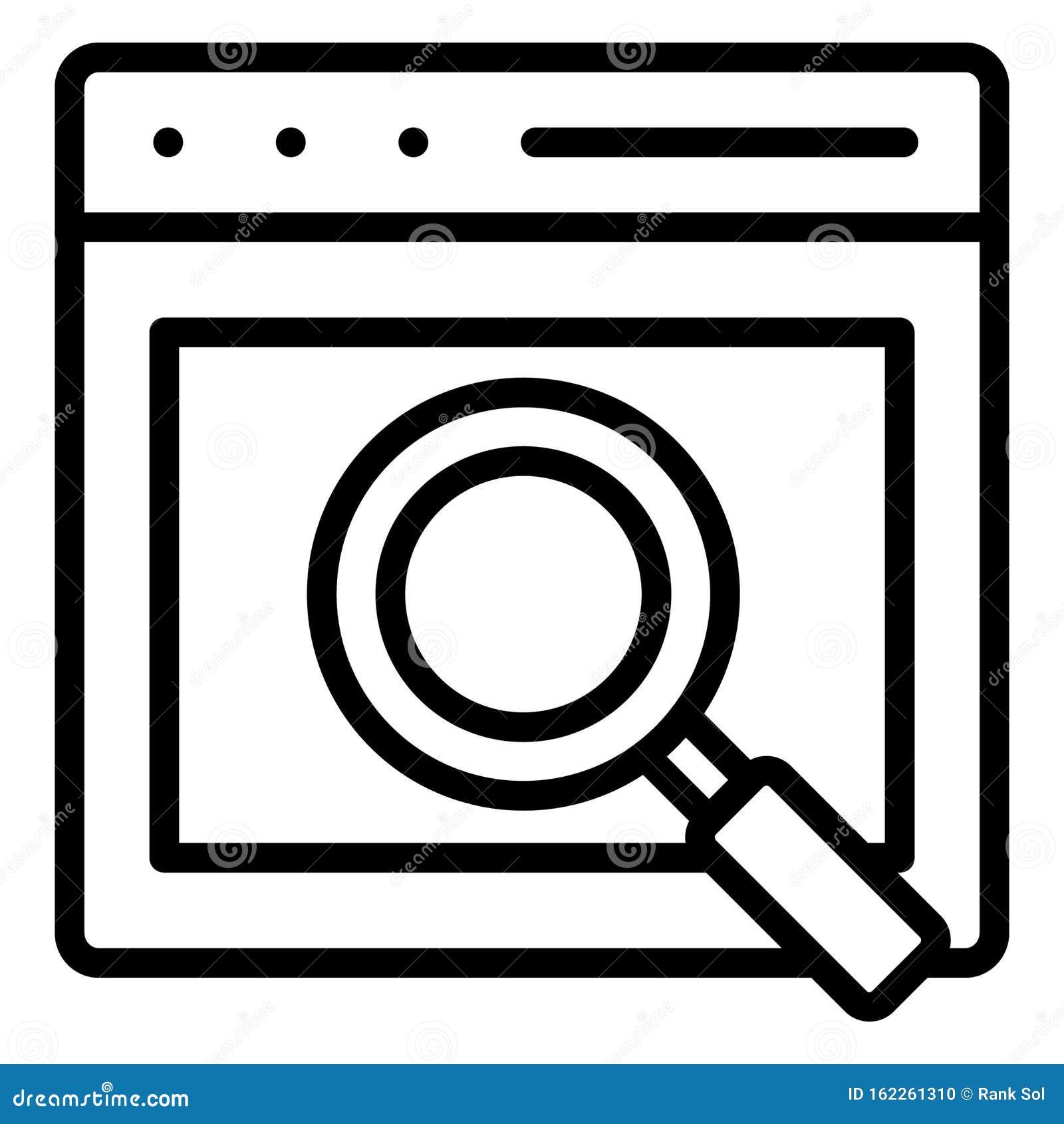 Magnifying Isolated Vector Icon Easily Edit or Modify Stock Vector ...