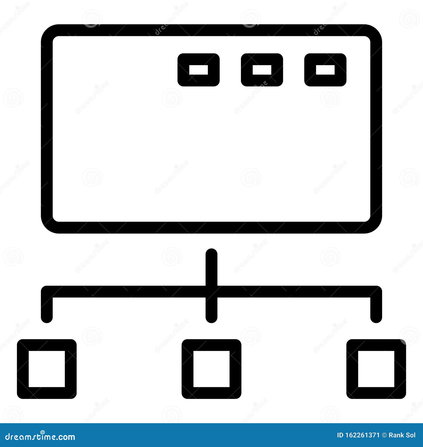 Computer Share Isolated Vector Icon Easily Edit or Modify Stock Vector ...