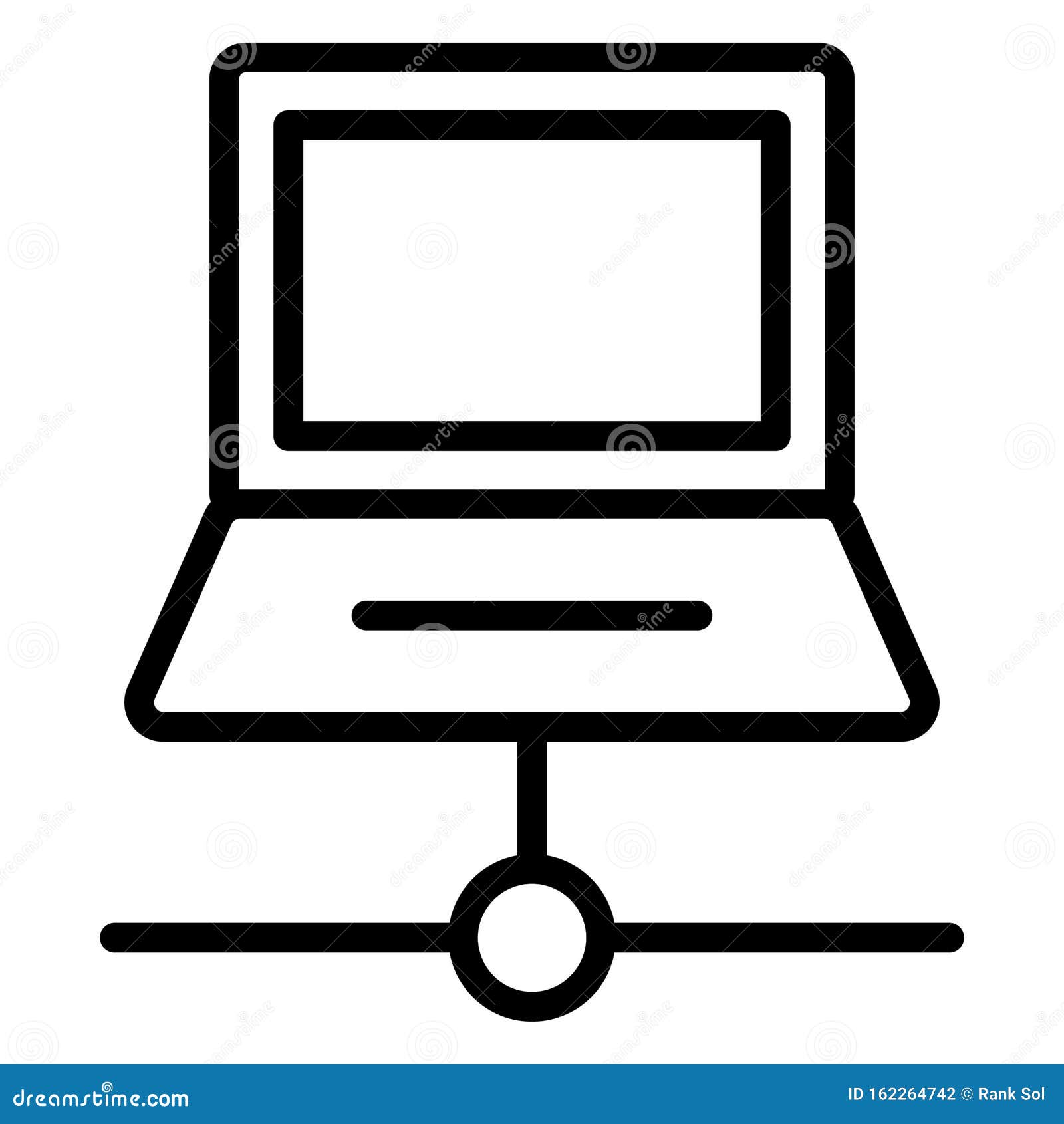 Apple Computer Isolated Vector Icon Easily Edit or Modify Stock Vector ...