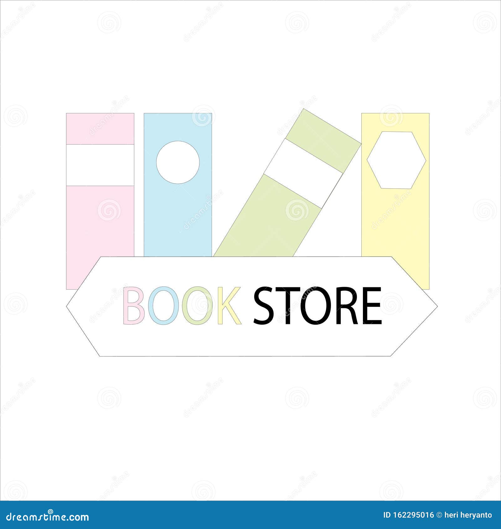 Bookstore Logo Design, Bookshop Vector Sign, Icon, Symbol, Emblem, Logo ...