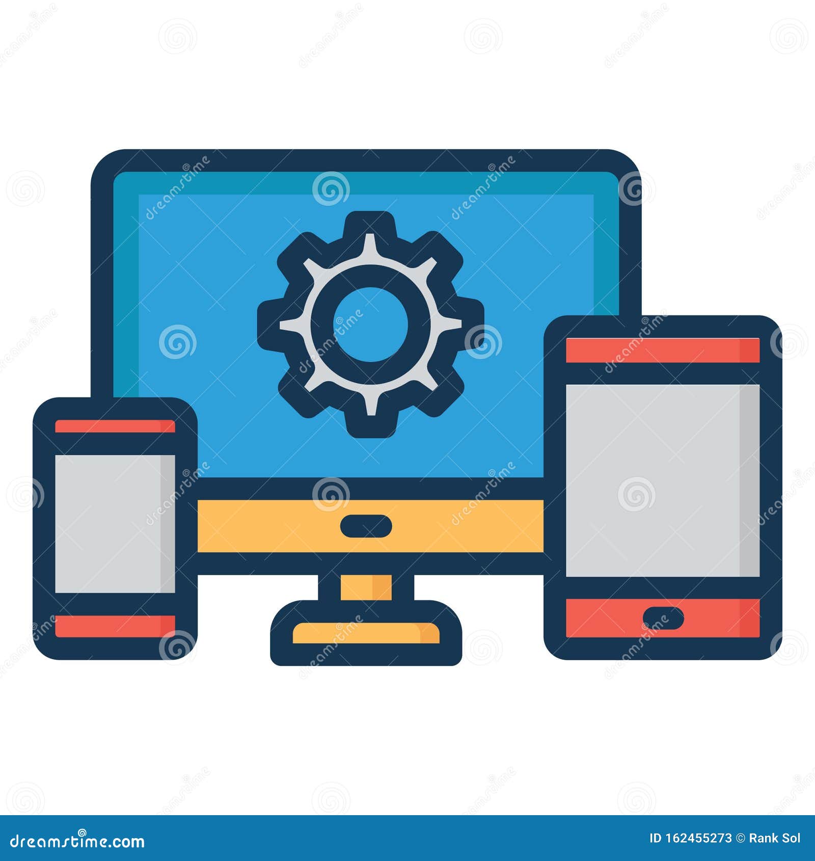 Responsive Devices Isolated Vector Icon Easily Editable Stock Vector ...