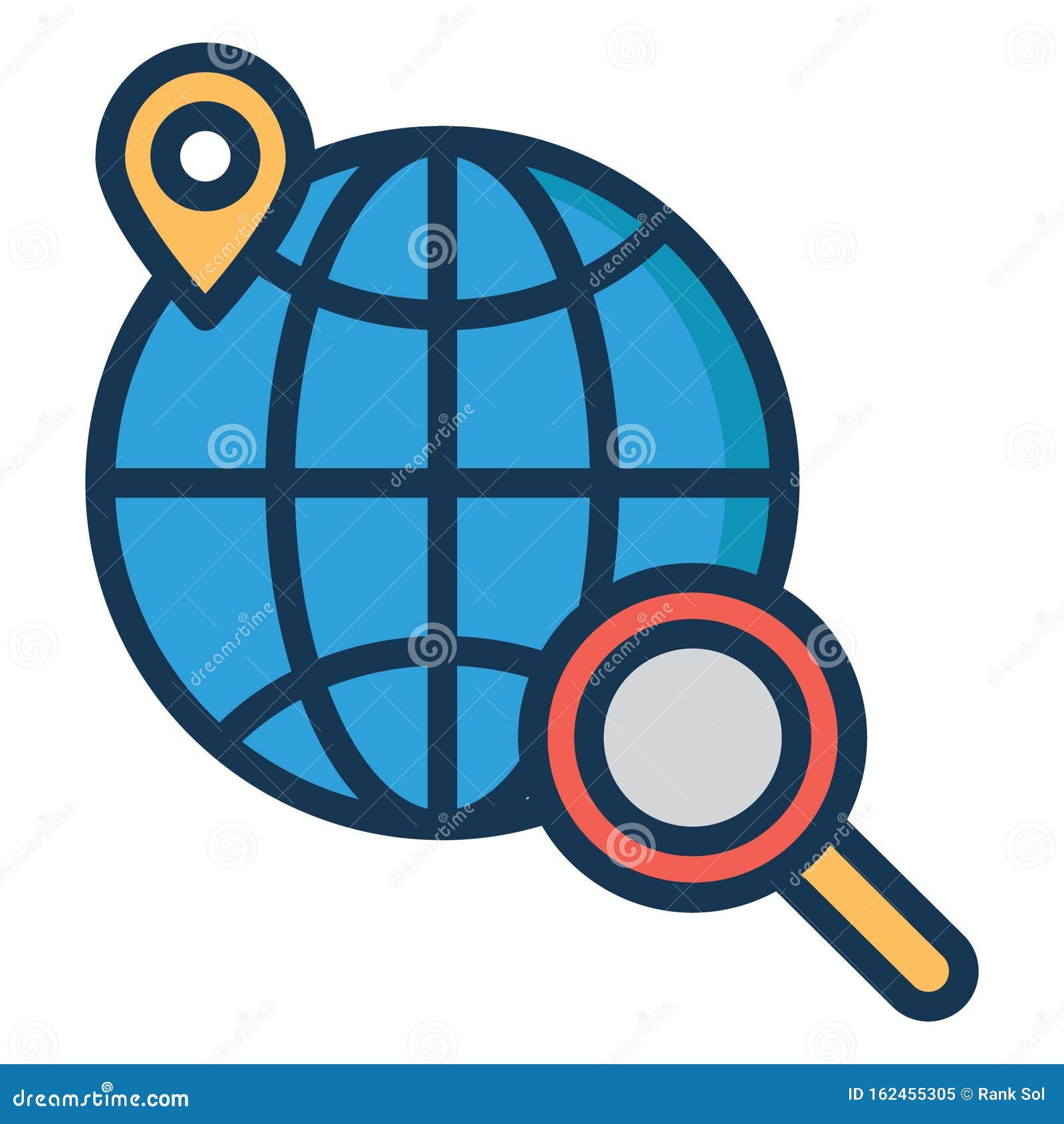Search Location Isolated Vector Icon Easily Editable Stock Vector ...