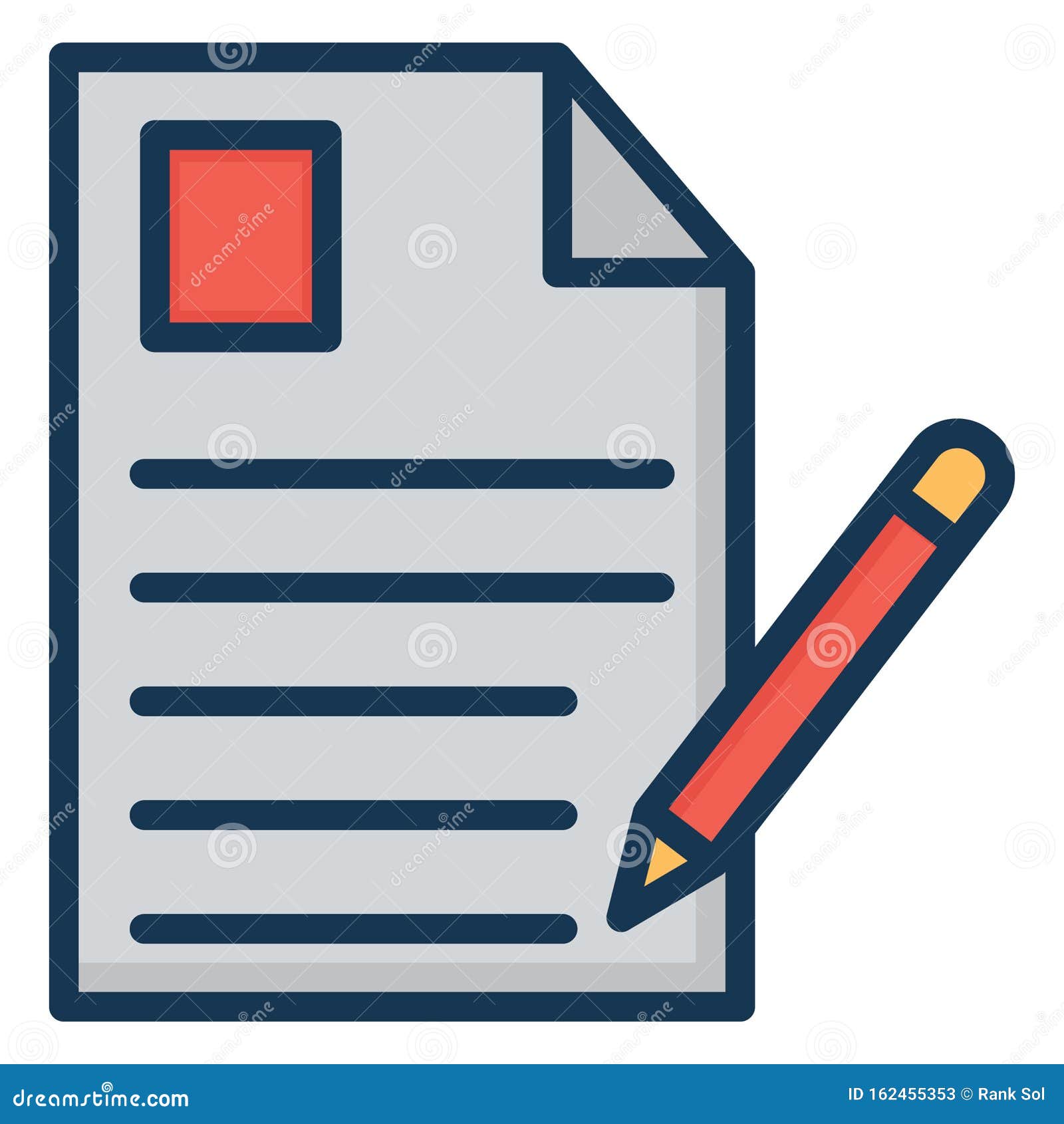 Writing Isolated Vector Icon Easily Editable Stock Vector ...