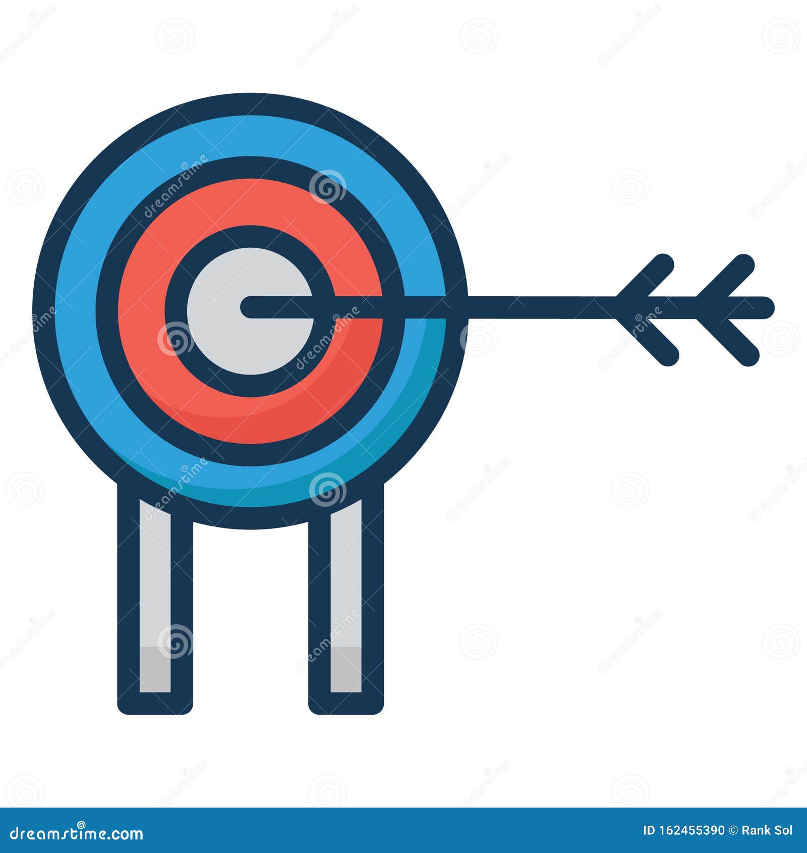 Bullseye Isolated Vector Icon Easily Editable Stock Vector ...