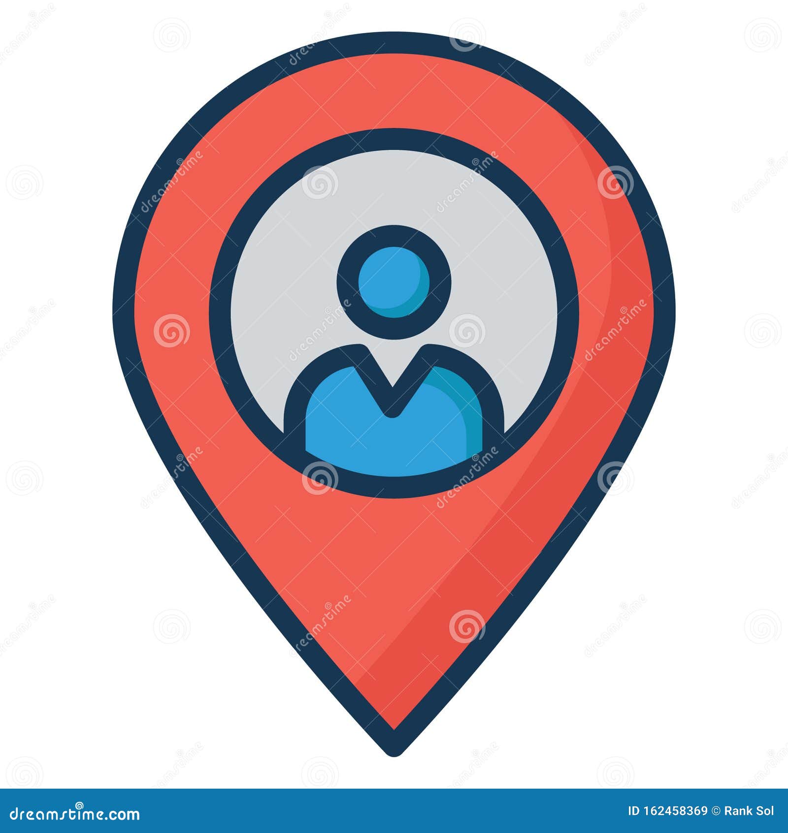 User Location Isolated Vector Icon Easily Editable Stock Illustration ...