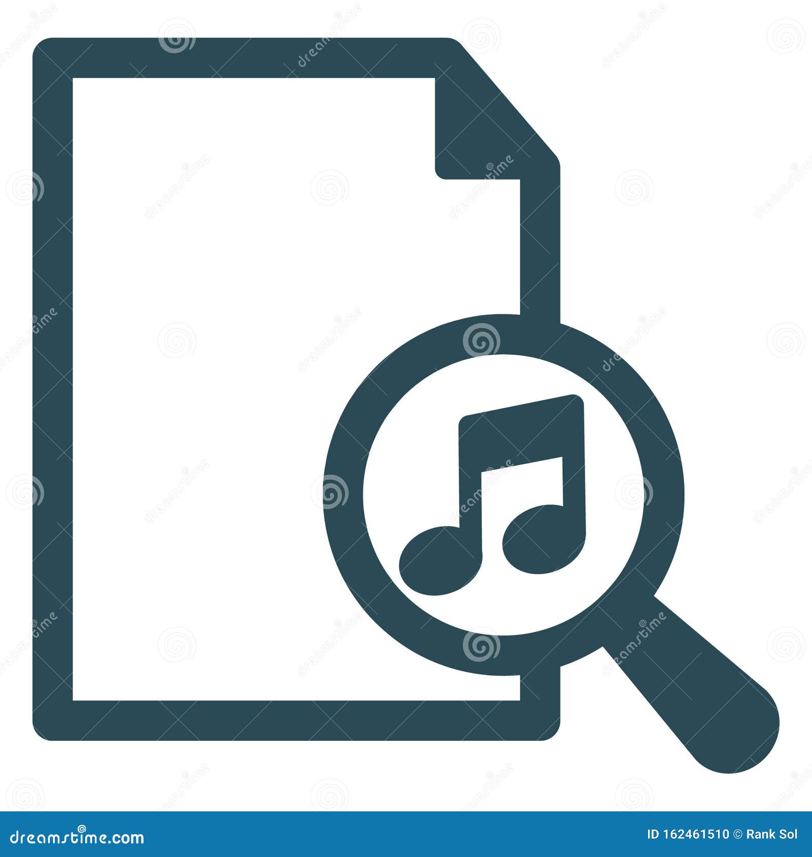 Music Search Isolated Vector Icon Easily Editable Stock Vector ...