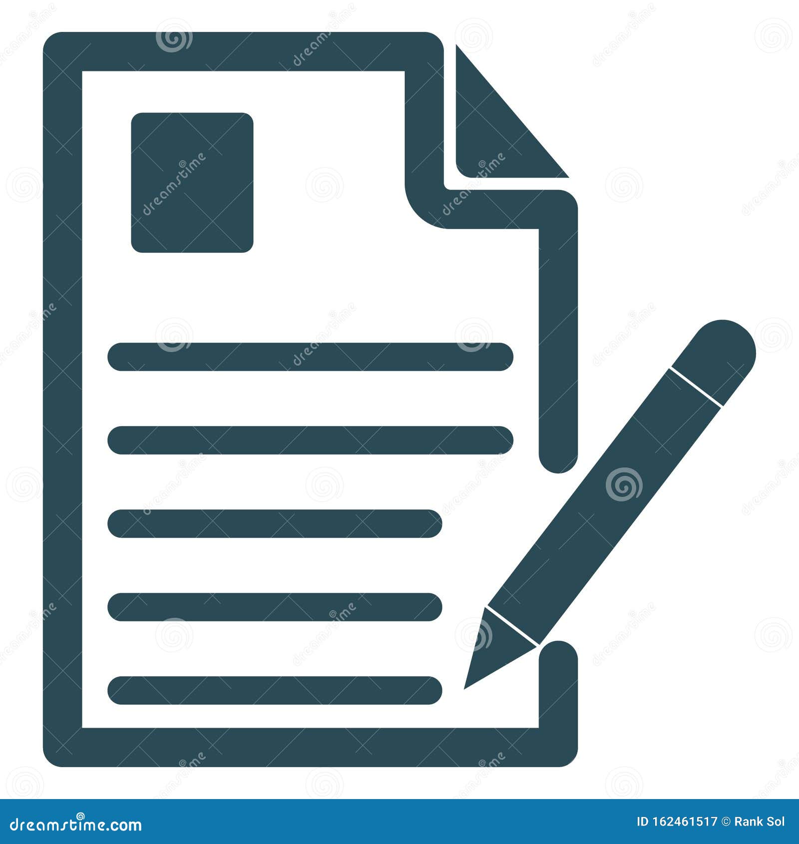 Writing Isolated Vector Icon Easily Editable Stock Vector ...