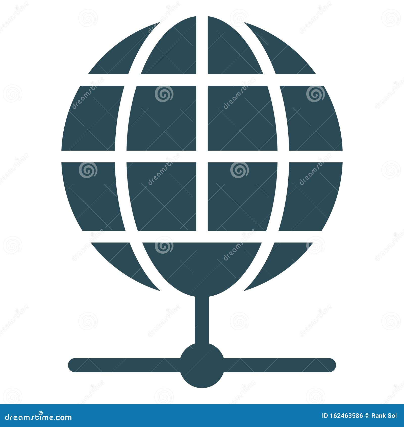 Global Network Isolated Vector Icon Easily Editable Stock Illustration ...