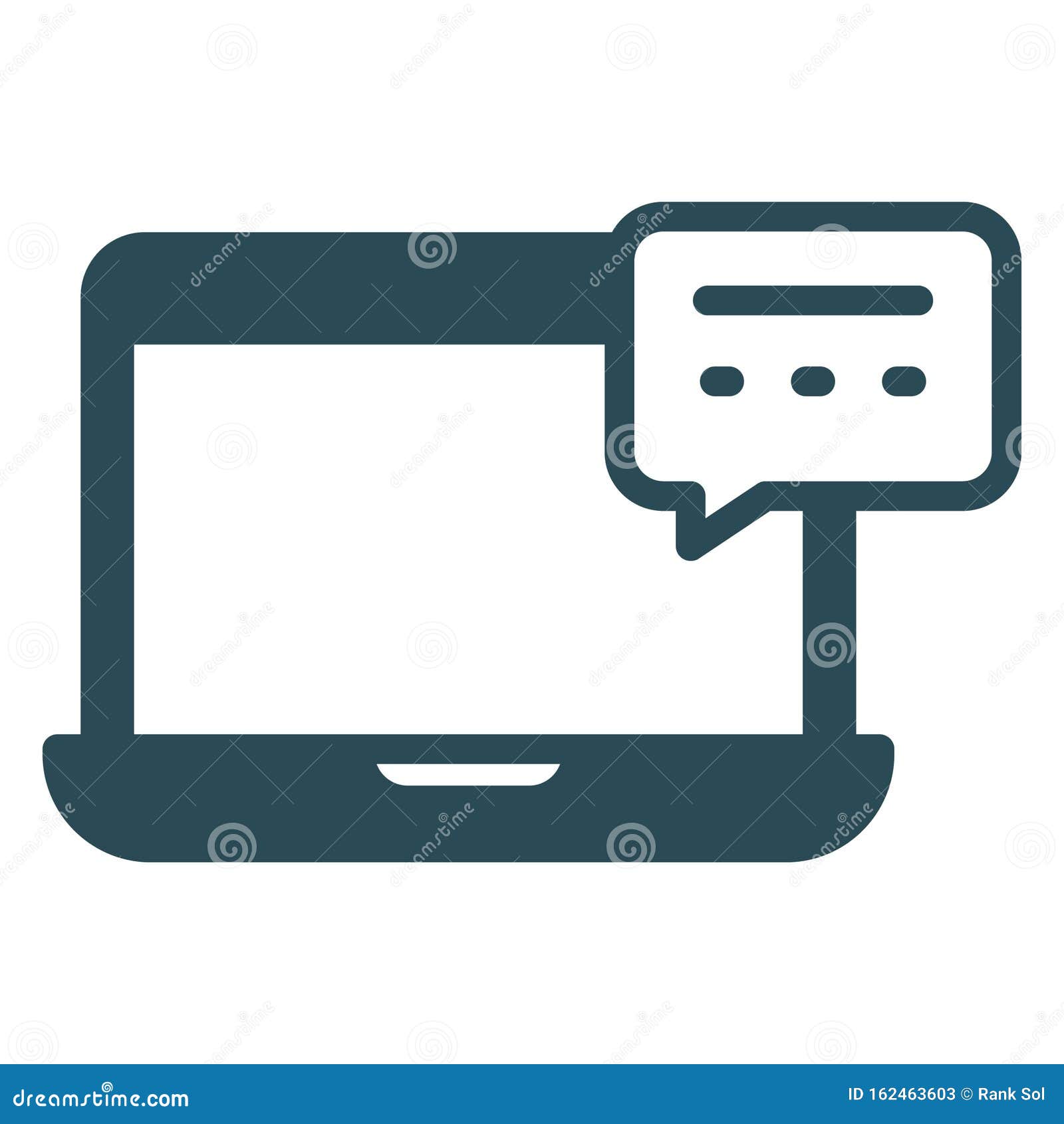 Blog Commenting Isolated Vector Icon Easily Editable Stock Illustration ...