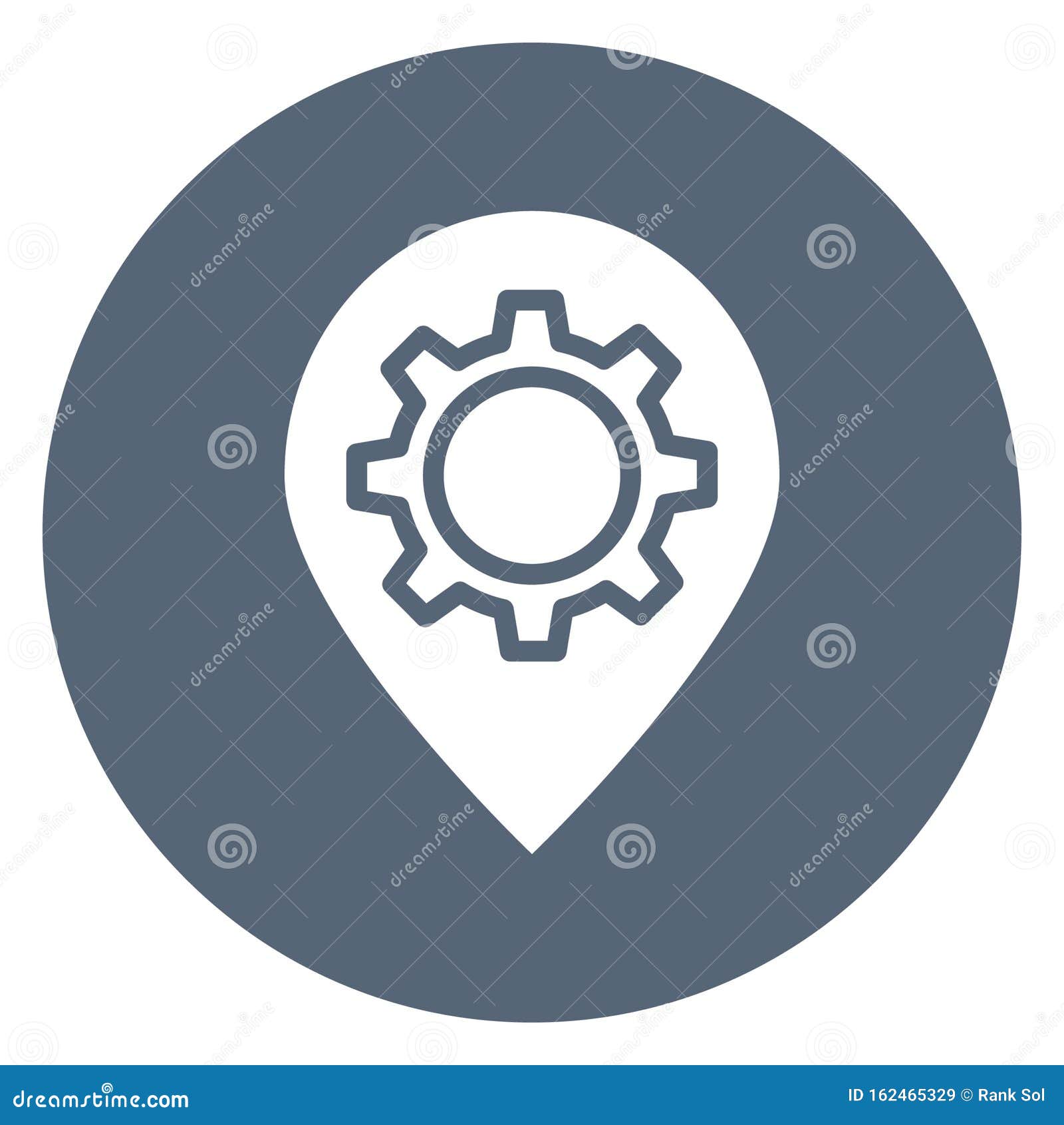 Map Setting Isolated Vector Icon Easily Editable Stock Vector ...