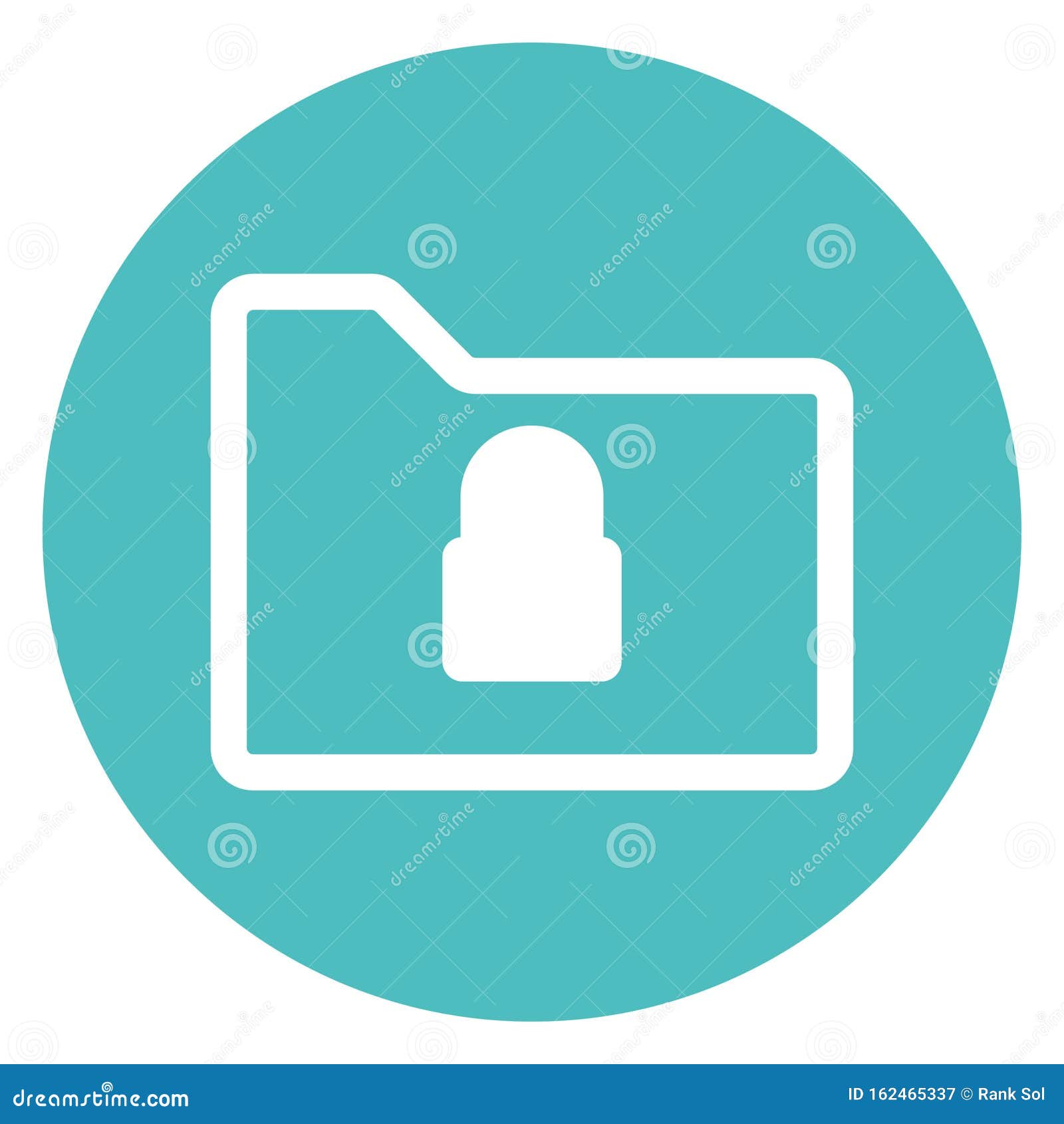 Locked Folder Isolated Vector Icon Easily Editable Stock Vector ...