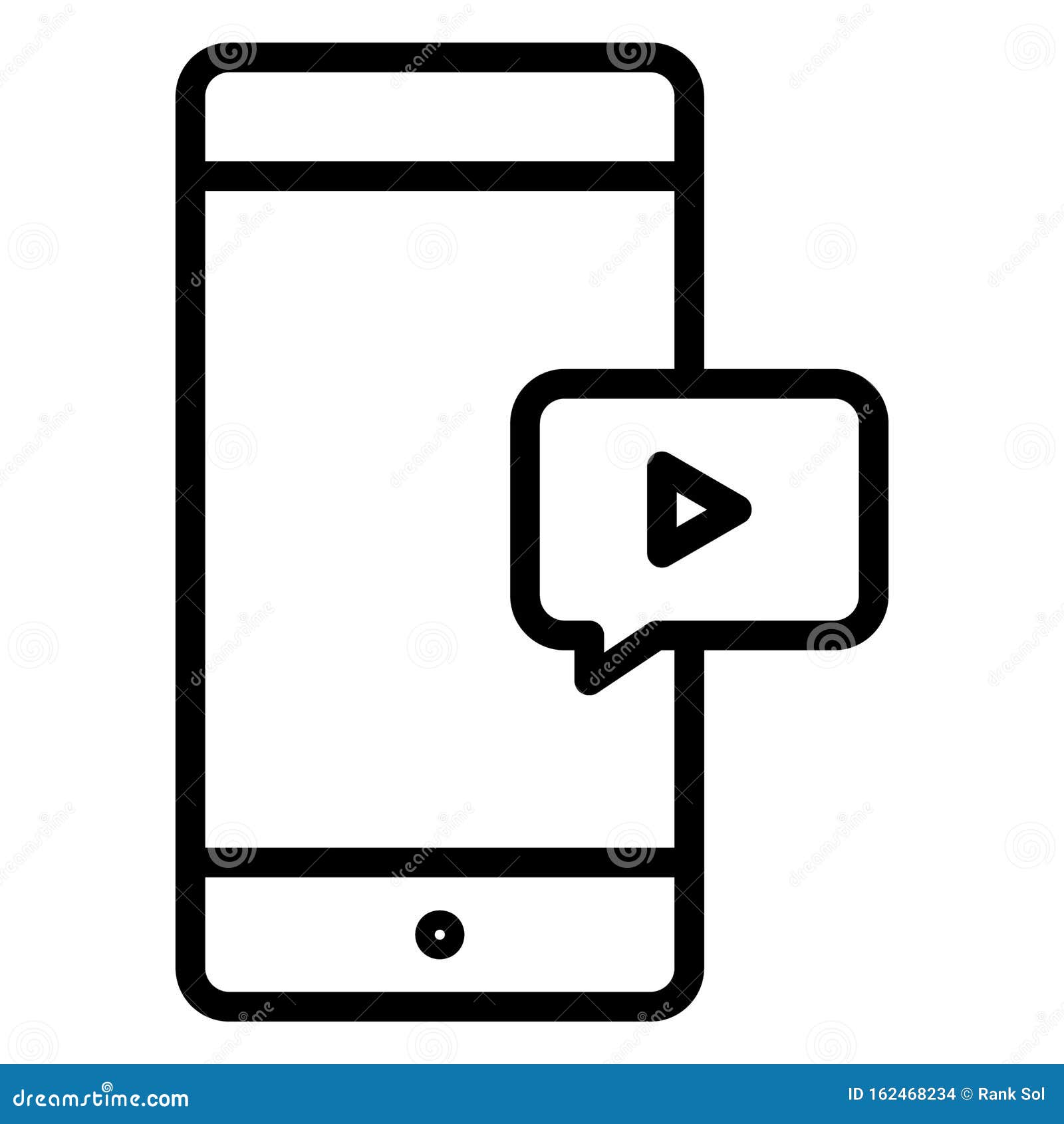 Video Message Isolated Vector Icon Easily Editable Stock Vector ...