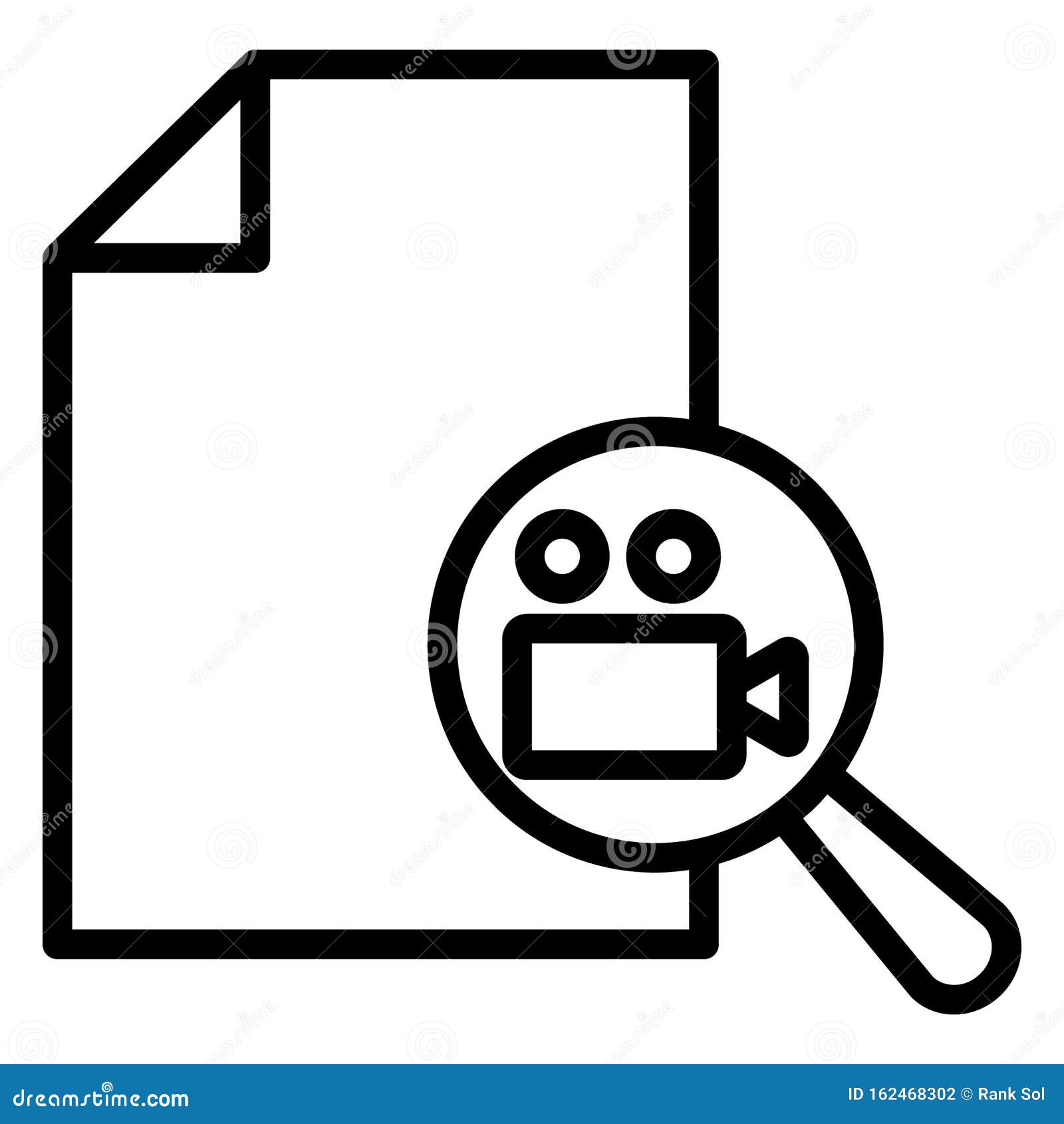 Search Video Isolated Vector Icon Easily Editable Stock Vector ...