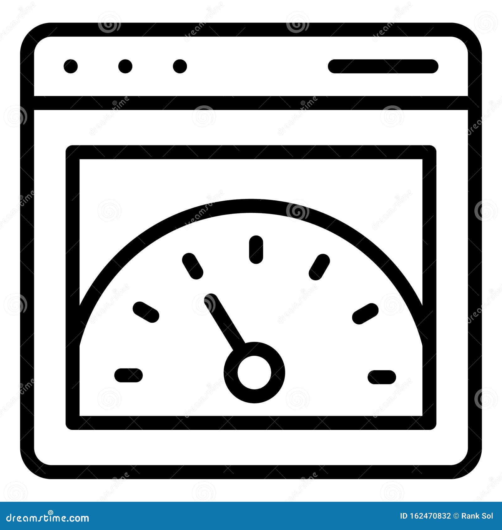 Website Speed Isolated Vector Icon Easily Editable Stock Vector ...