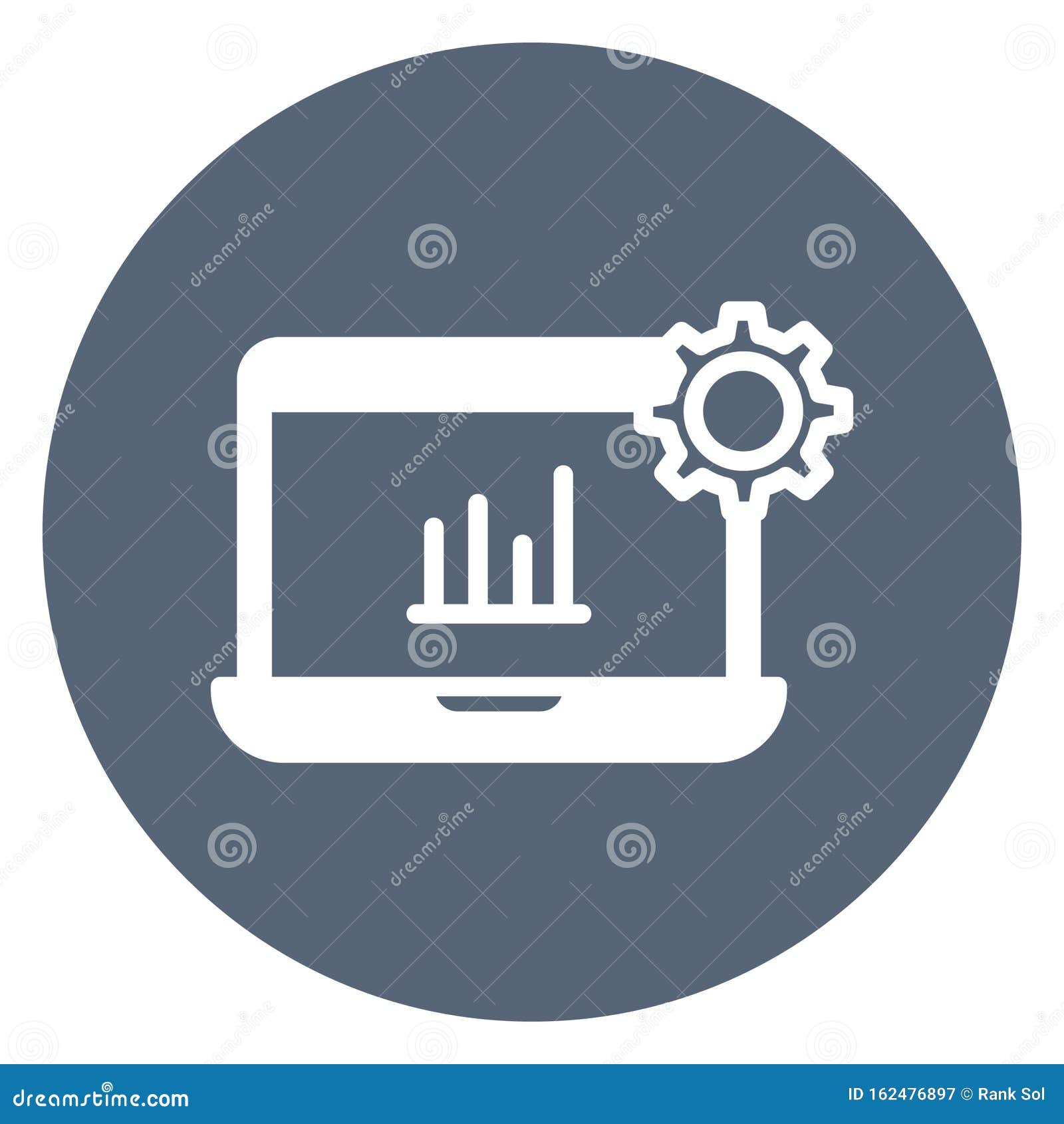 Laptop Settings Isolated Vector Icon Easily Editable Stock Vector ...