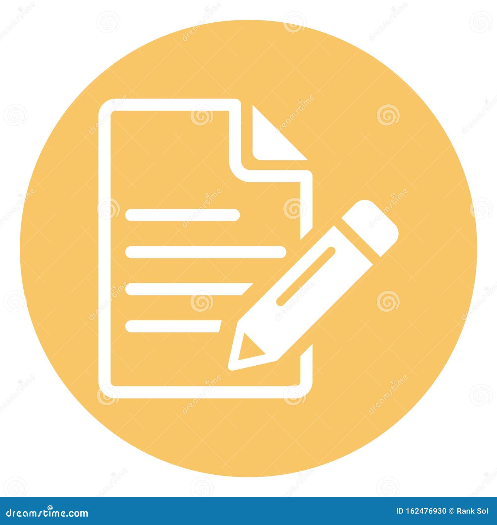 Writing Isolated Vector Icon Easily Editable Stock Vector ...