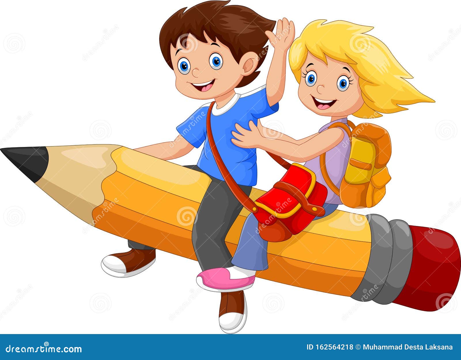 Kids Riding Toy Horse Rocking. Girl Riding A Spring Horse Ride In Park ...