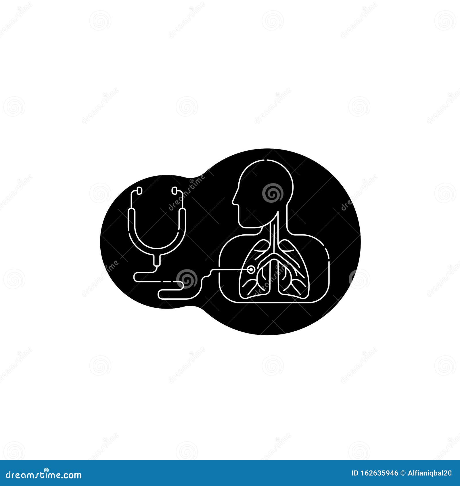 Lungs Icon, Simple Flat Style. Stock Vector - Illustration of breathe ...
