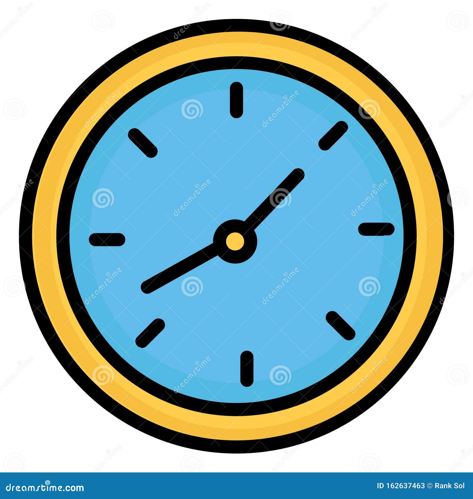 Clock Isolated Vector Icon Which Can Easily Modify or Edit Stock Vector ...